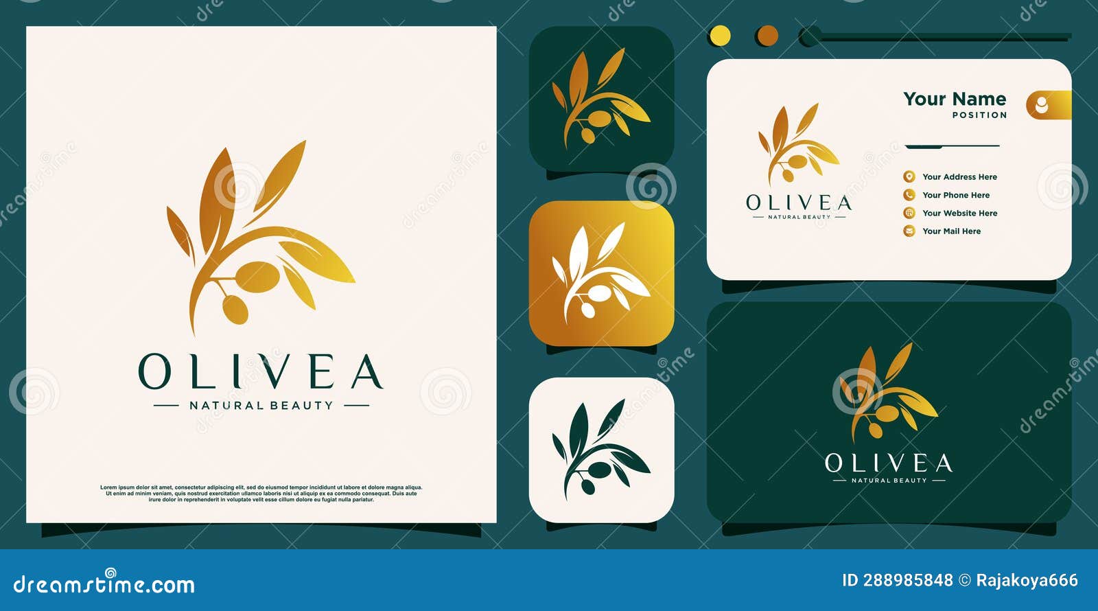 Olive Logo Concept with Creative Element Premium Vector Stock ...
