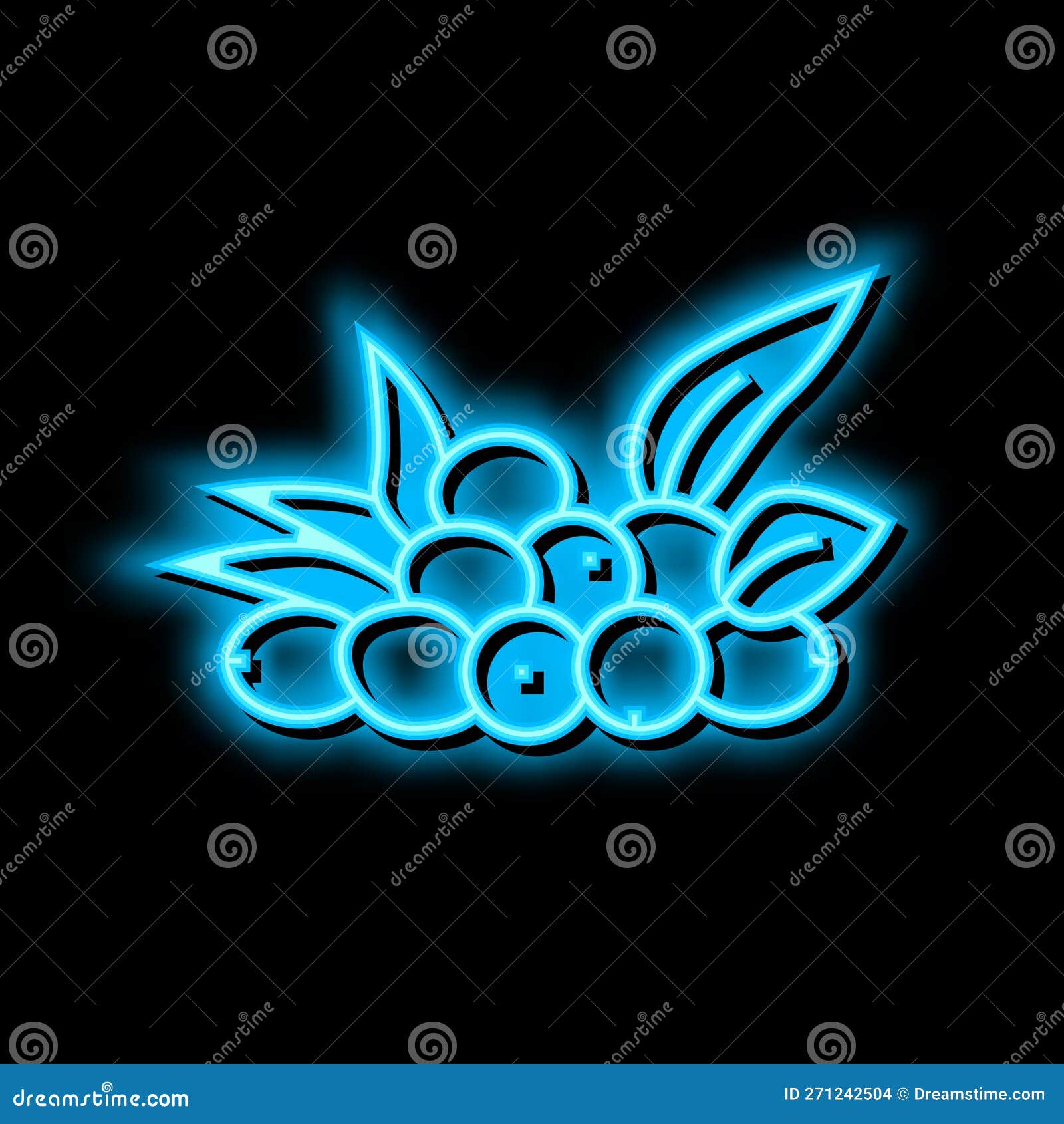 Olive Natural Berries Neon Glow Icon Illustration Stock Vector ...