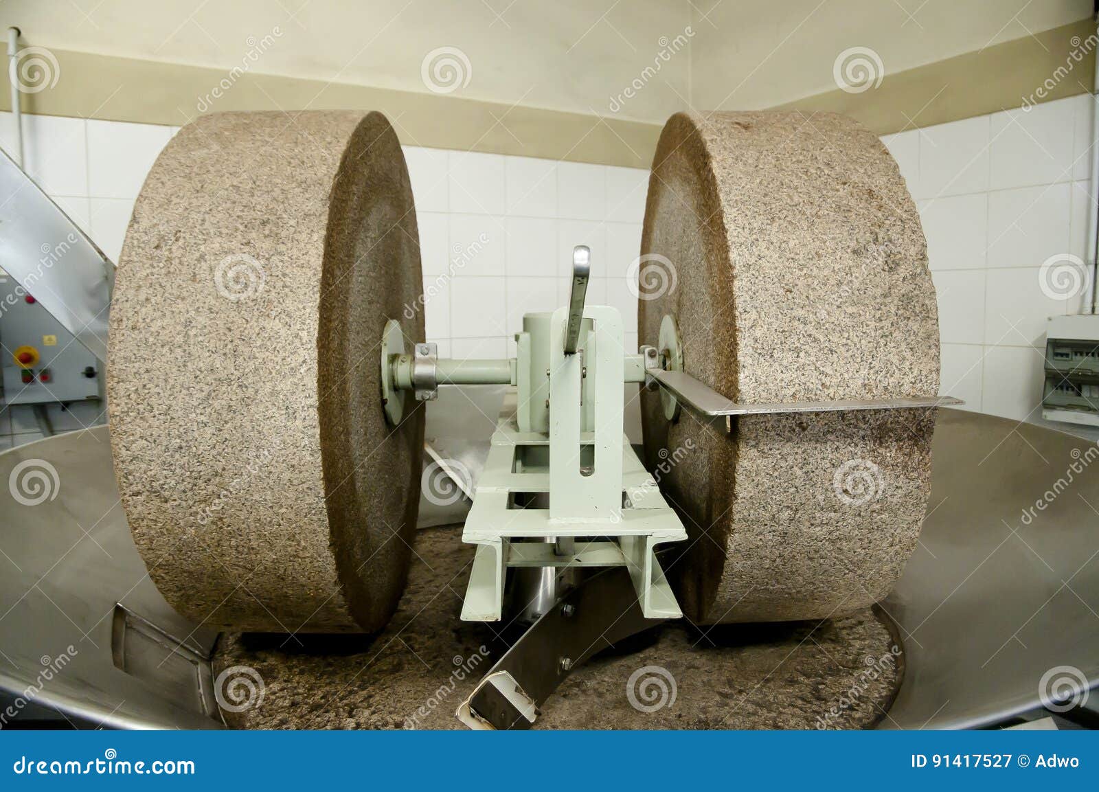 Olive Oil Crusher stock image. Image of manual, grindstone - 91417527