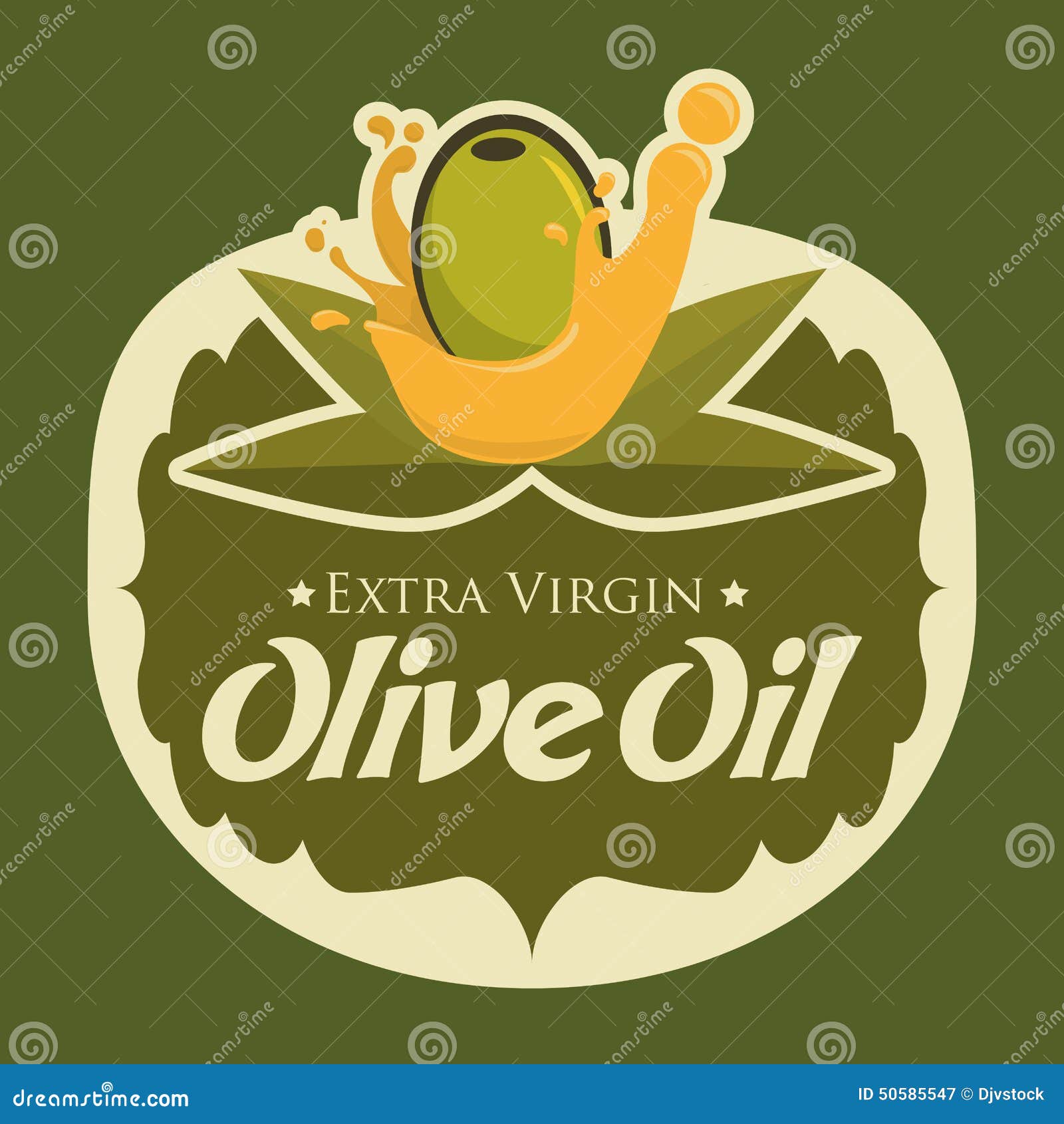 Olive oil stock illustration. Illustration of label, emblem - 50585547