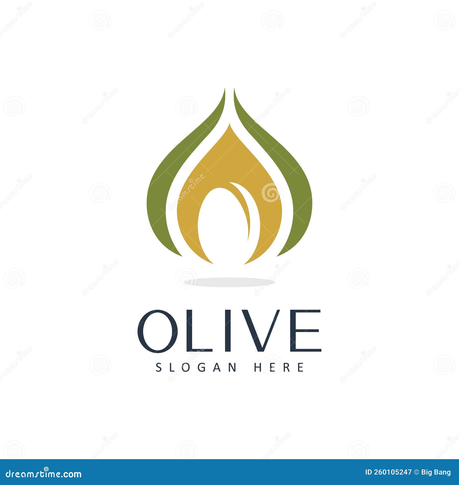 Olive Oil Logo Beauty and Spa Design Template Stock Vector ...
