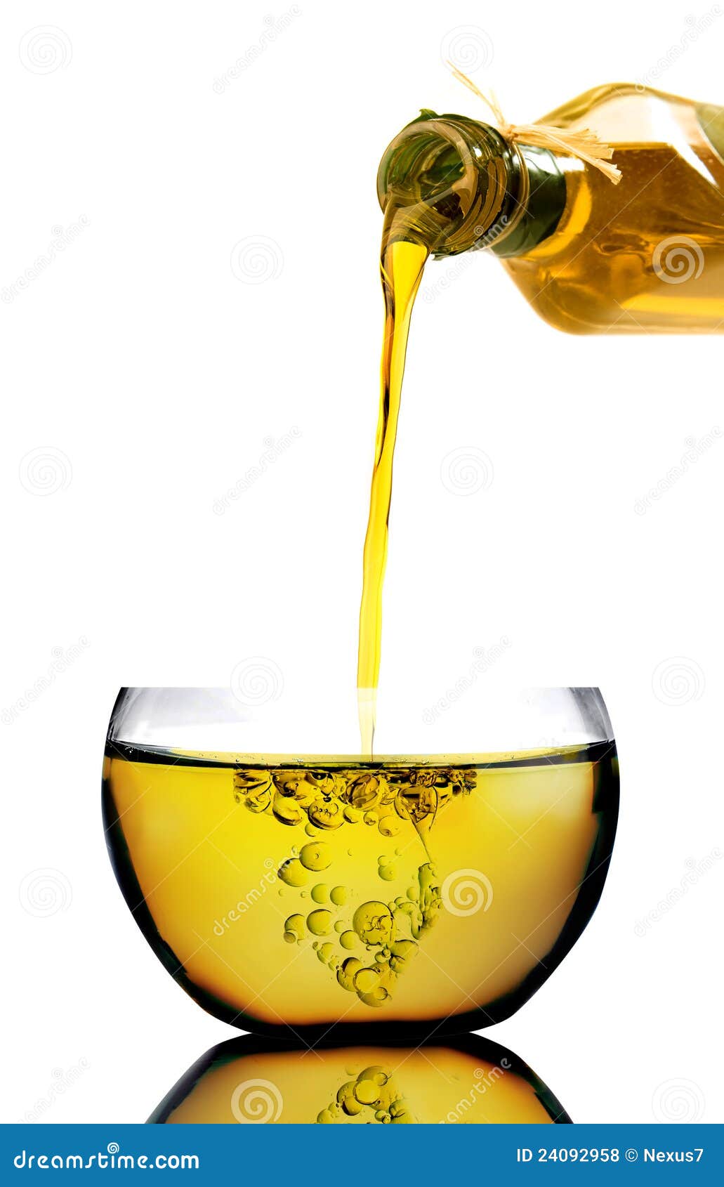 Olive Oil Poured stock photo. Image of white, glassware - 24092958