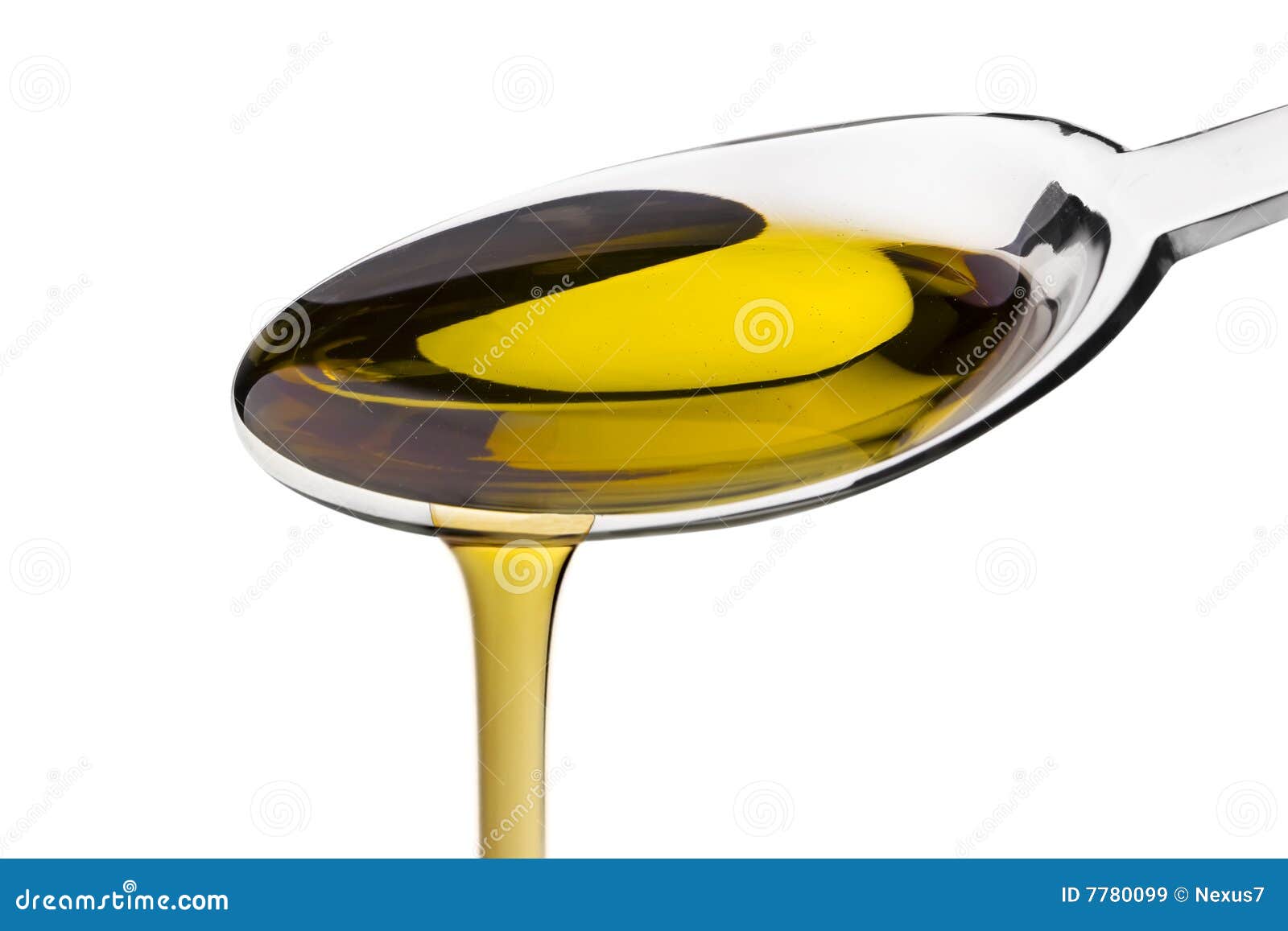 Olive Oil Poured from a Spoon Stock Image - Image of pour, clipping ...