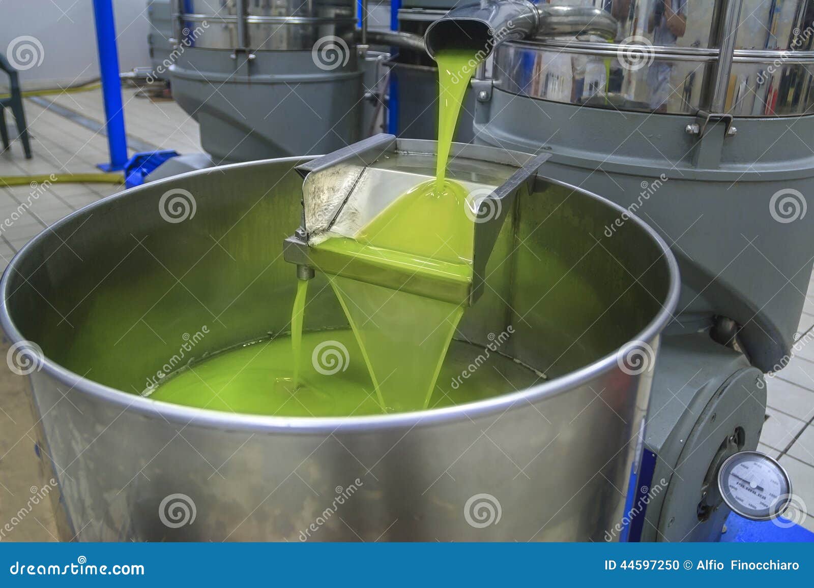 Ecological Olive Oil Production with Modern Equipment Stock Photo ...