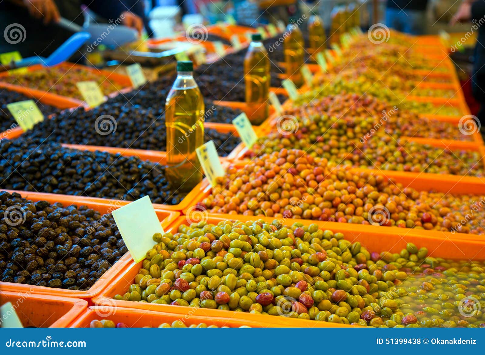 Olive on Open Market Bazaar Stock Photo - Image of appetizing ...