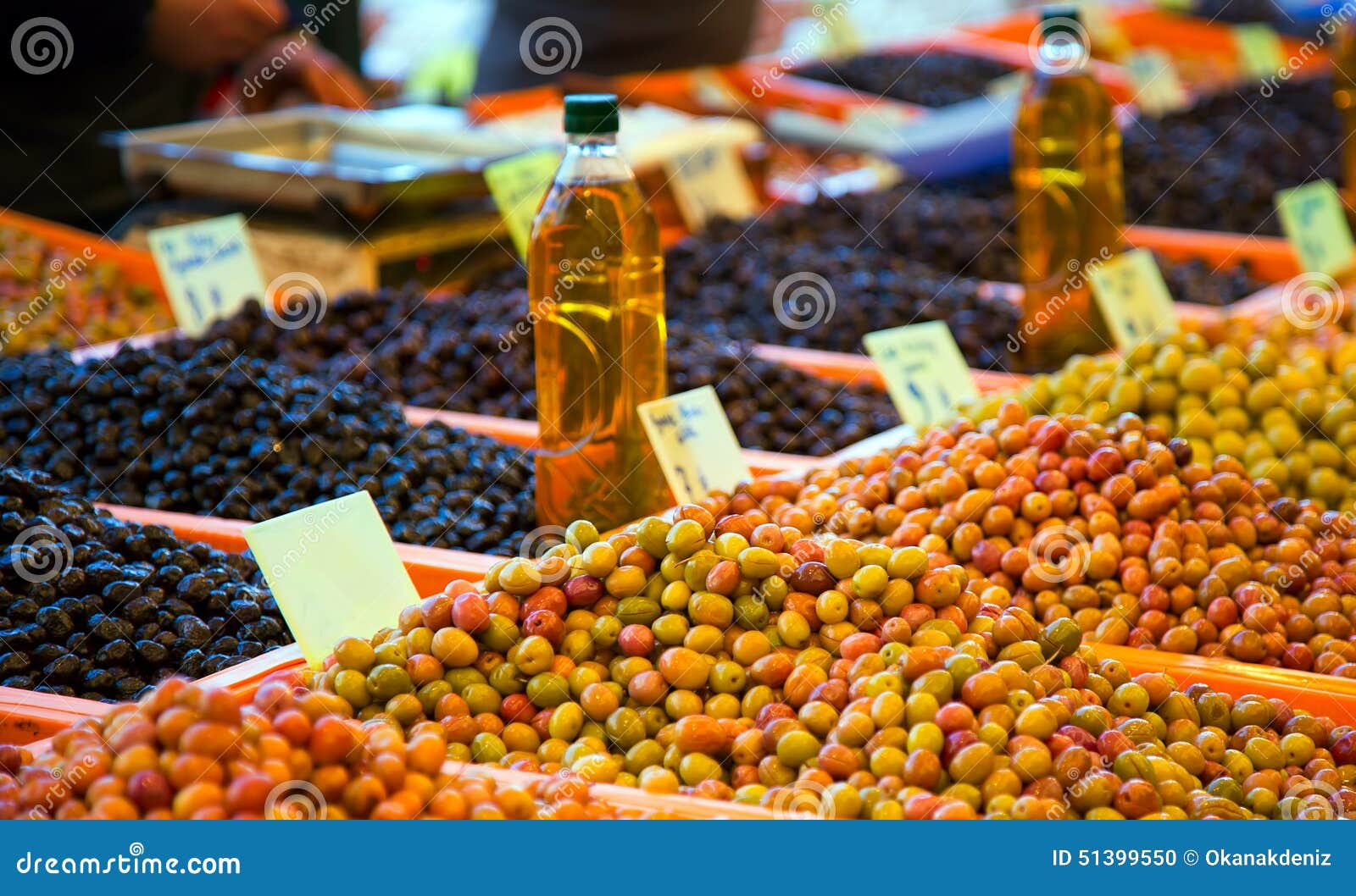 Olive on Open Market Bazaar Stock Photo - Image of open, assortment ...