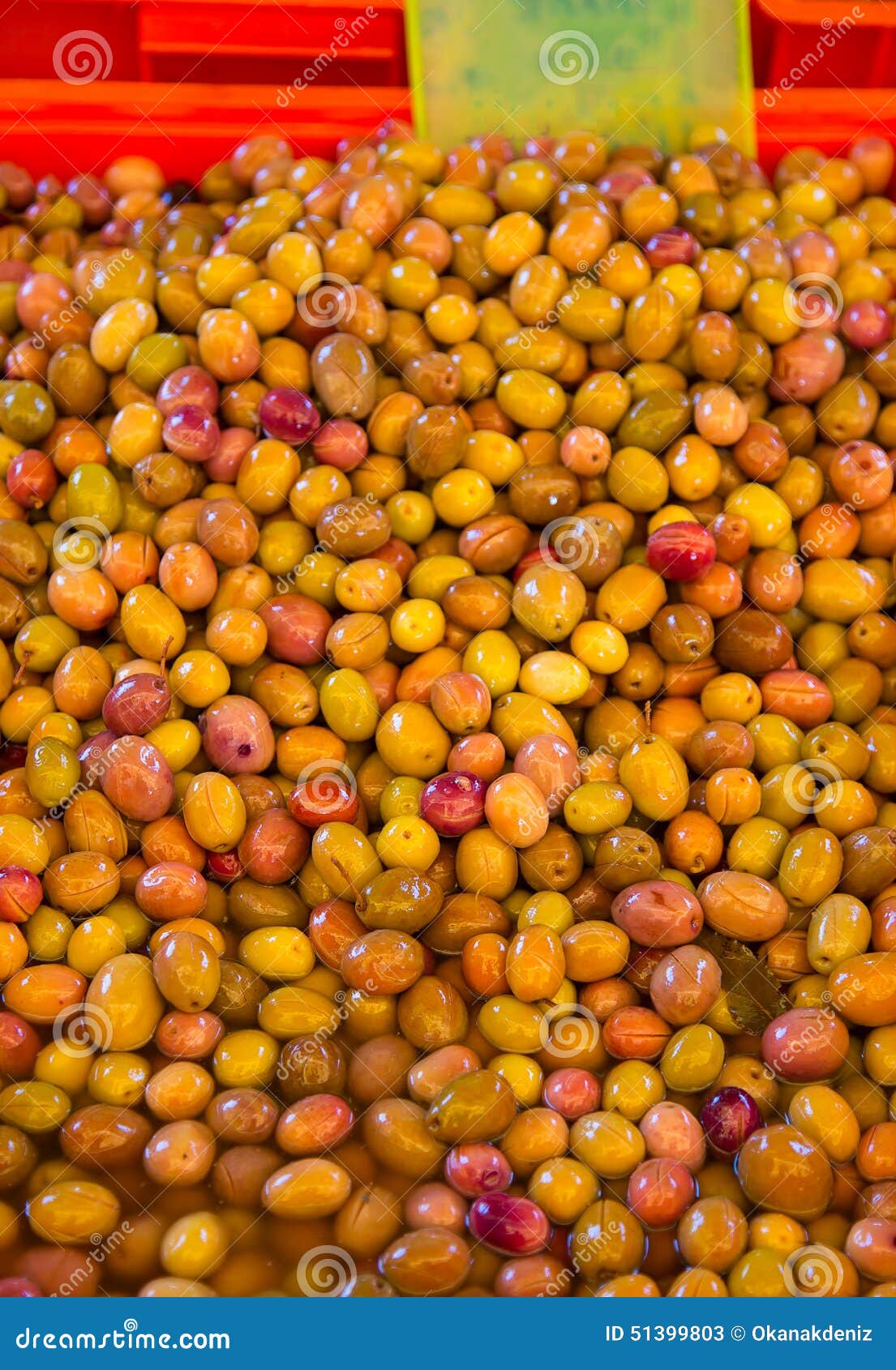 Olive on Open Market Bazaar Stock Image - Image of background, pickled ...