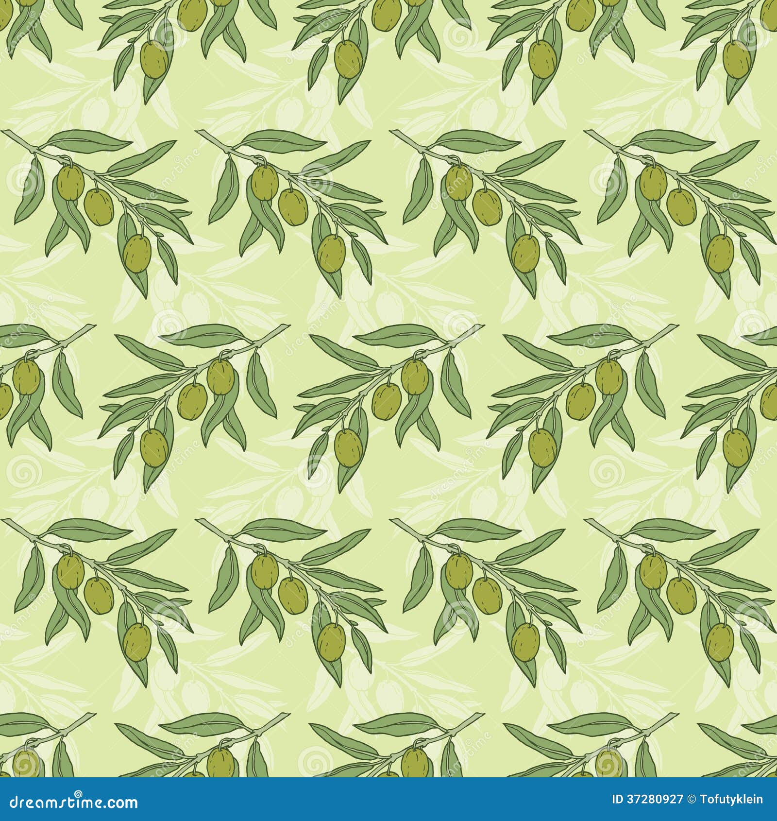 Olive pattern stock vector. Illustration of doodle, food - 37280927