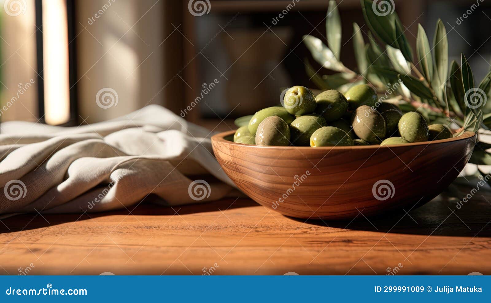 Olive-patterns with Basilic Stock Illustration - Illustration of table ...