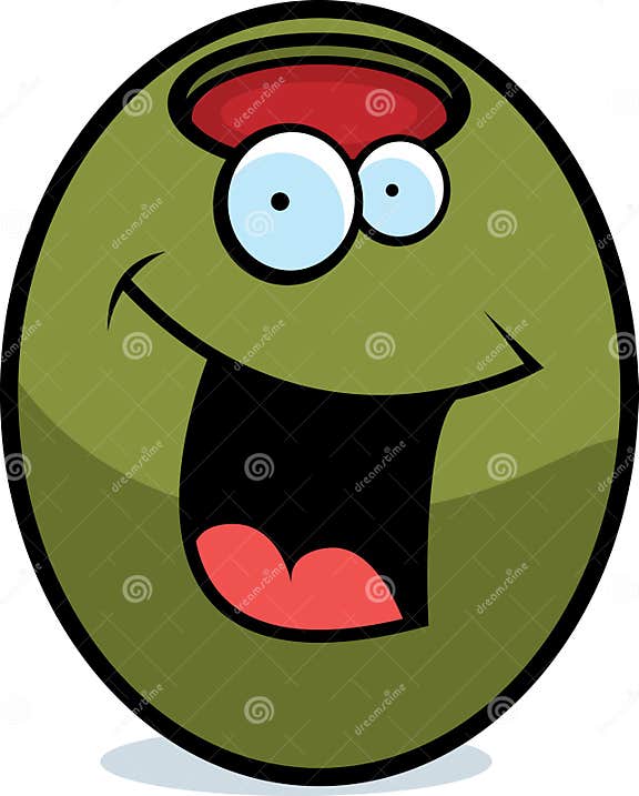 Olive Smiling stock vector. Illustration of smiling, olive - 11195552