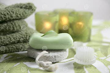 Olive spa set stock photo. Image of lifestyle, luxury - 4738272