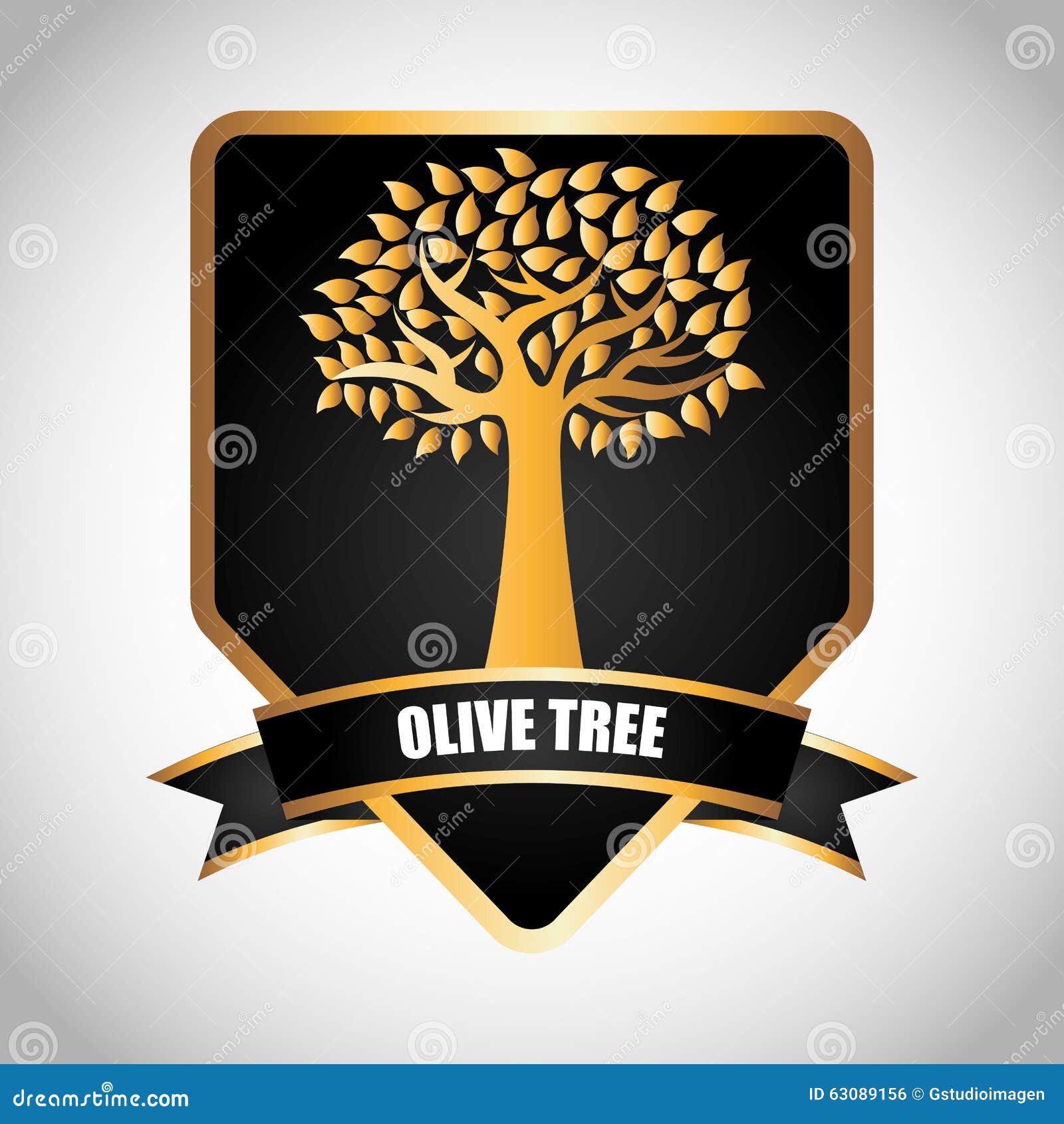 Olive tree design stock vector. Illustration of design - 63089156