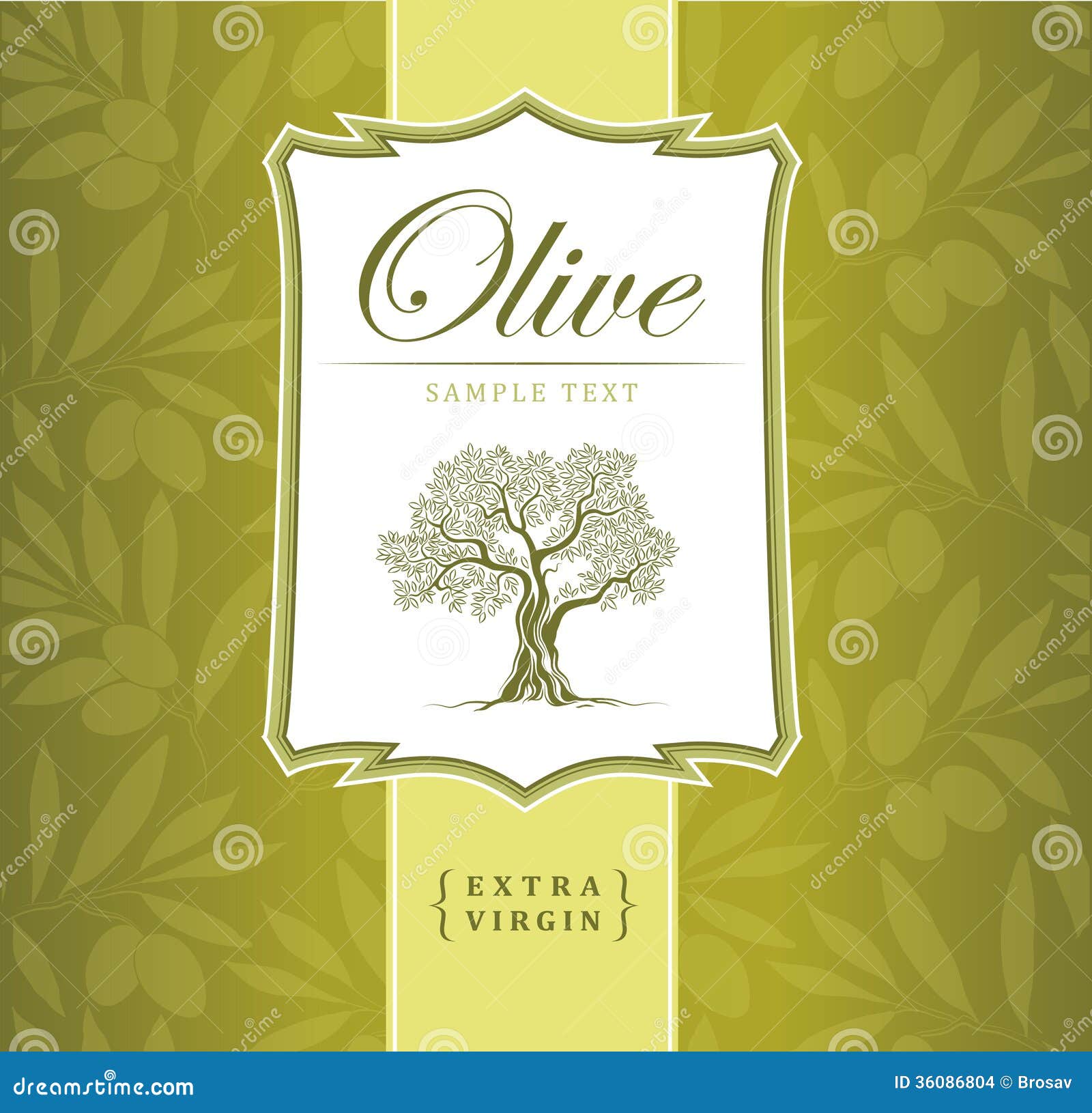 Olive Tree. Olive Oil. Vector Olive Tree.for Labels, Pack. Stock Vector ...