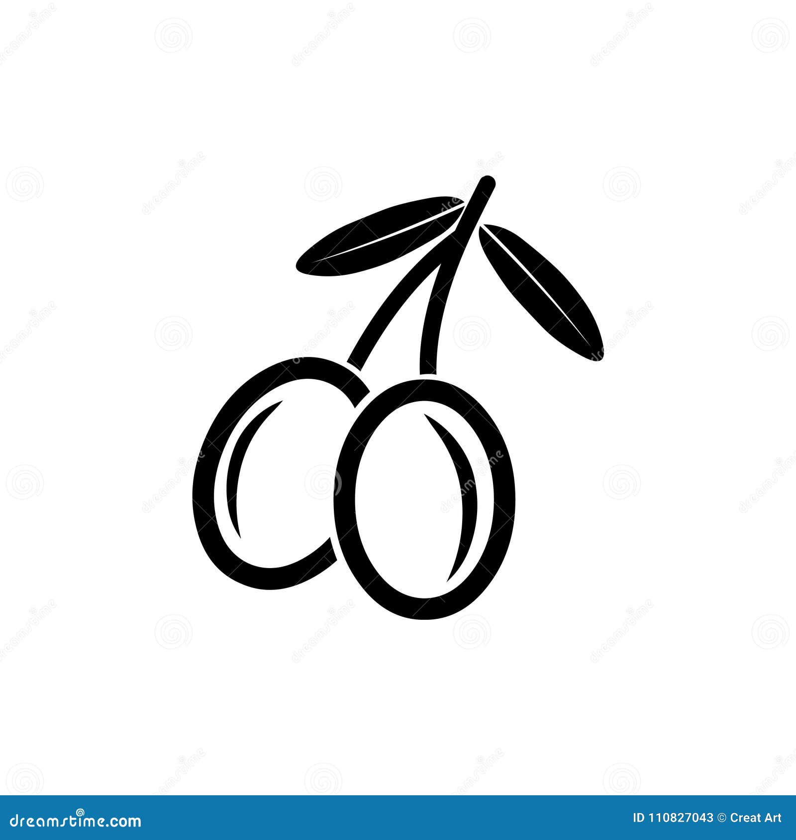 Olive.Vector Icon of Olive. Stock Vector - Illustration of symbol, seed ...