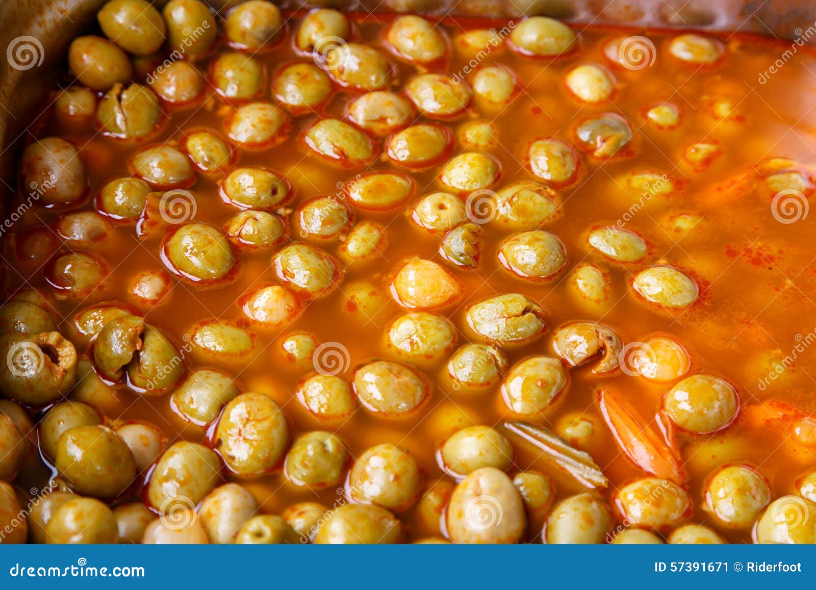 Olives in Conserve in a Big Pot Stock Image - Image of harvesting ...