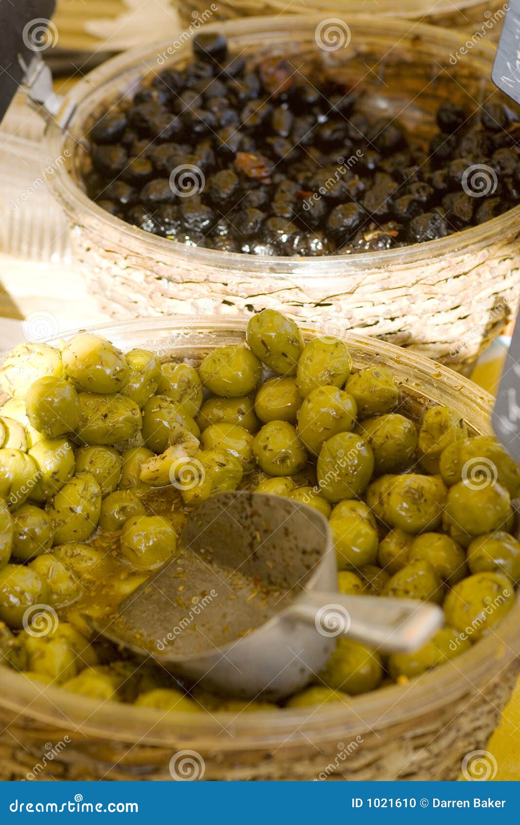 Olives on Display in a French Market Stock Photo - Image of italian ...