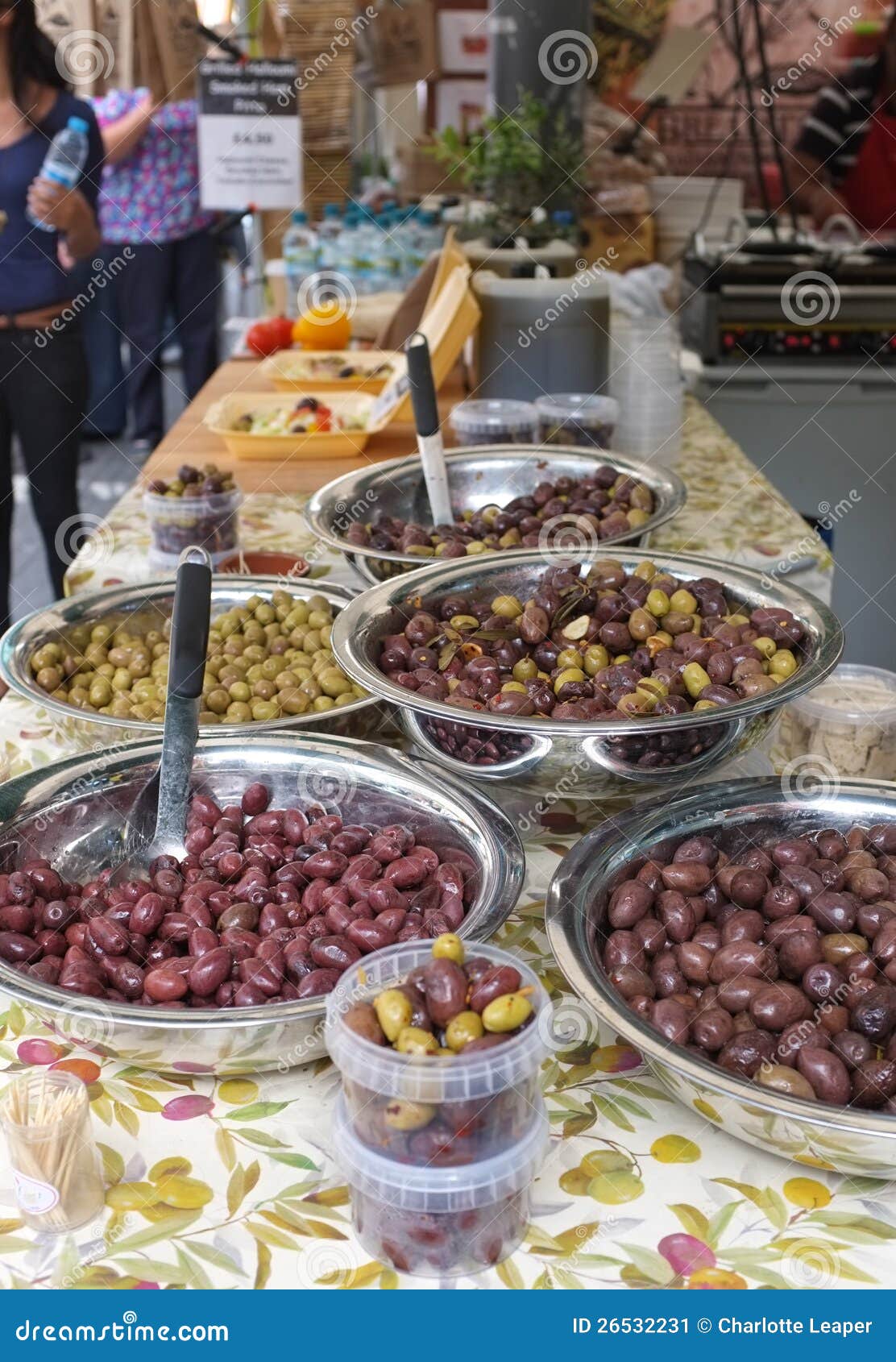 Olives on a market Stall stock image. Image of greek - 26532231
