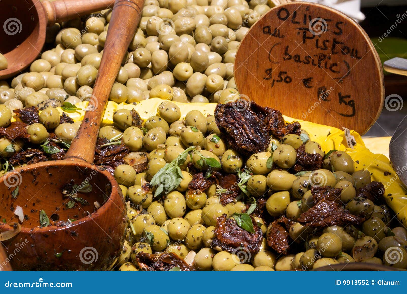 Olives on a Market stall stock photo. Image of nutrition - 9913552