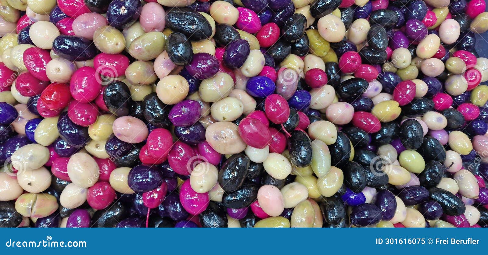 Olives in a Mass of Different Colors Stock Image - Image of food, green ...