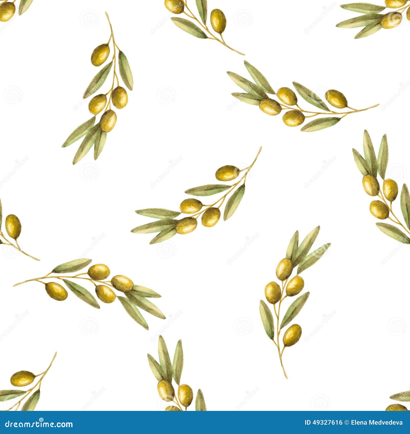 Olives seamless pattern stock vector. Illustration of design - 49327616