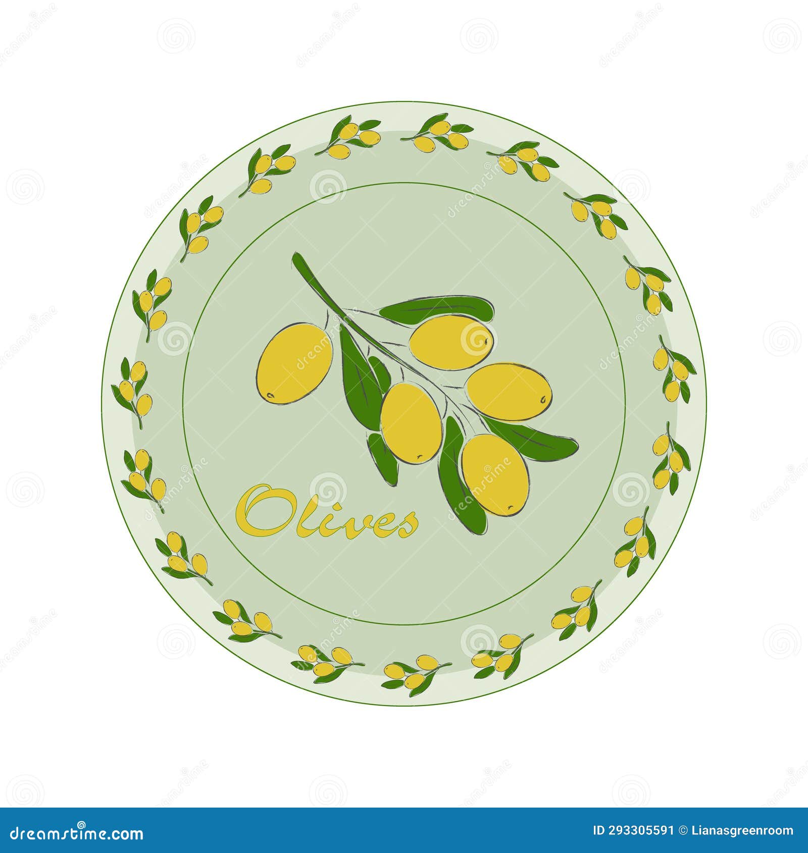 Olives Stamp Label stock illustration. Illustration of food - 293305591