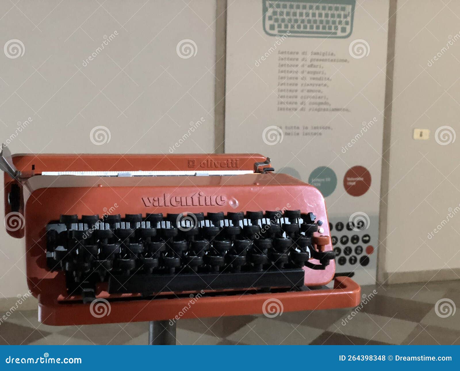 Olivetti Italian Design Typewriter- Italian Design Editorial Stock ...