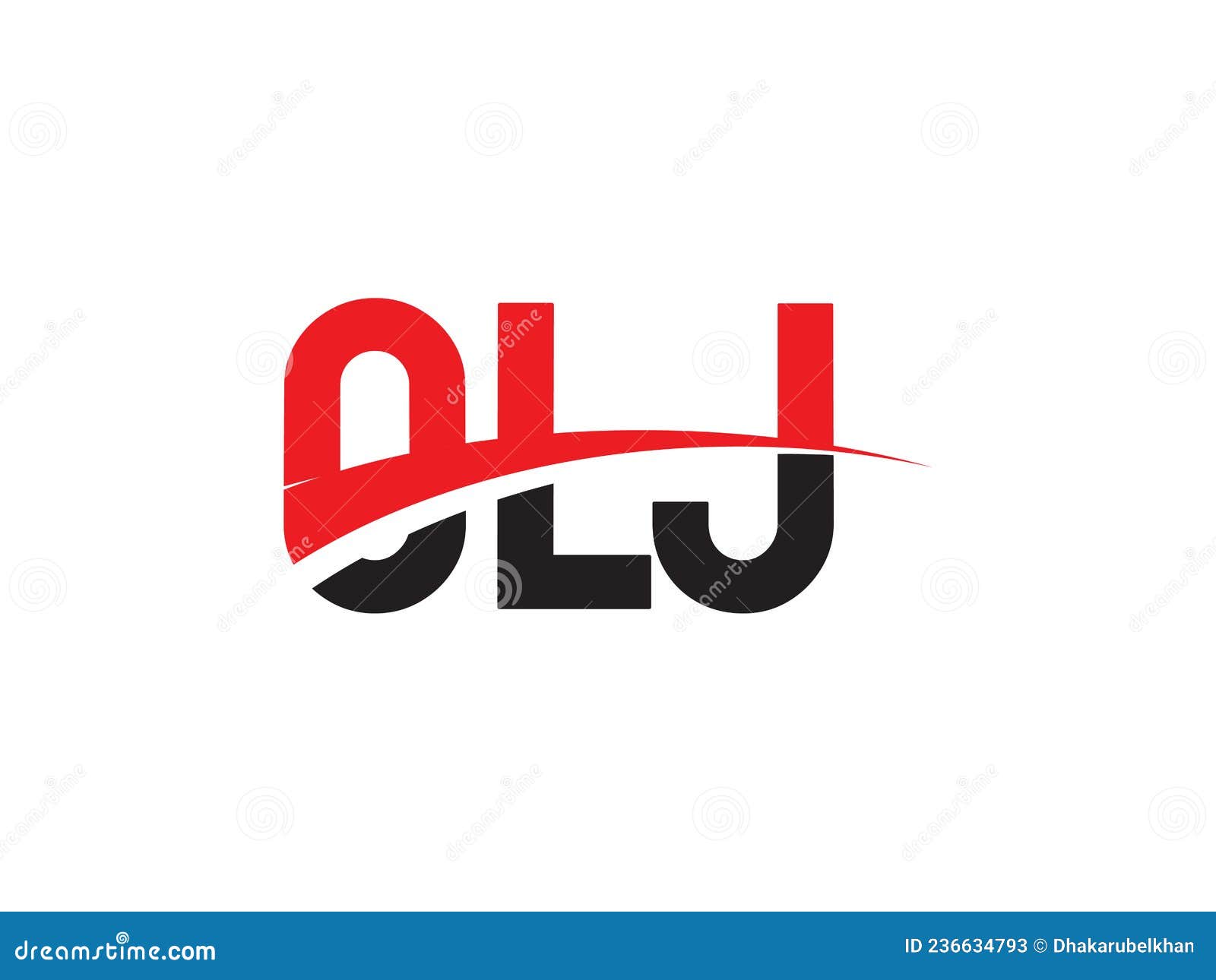 OLJ Letter Initial Logo Design Vector Illustration Stock Vector ...