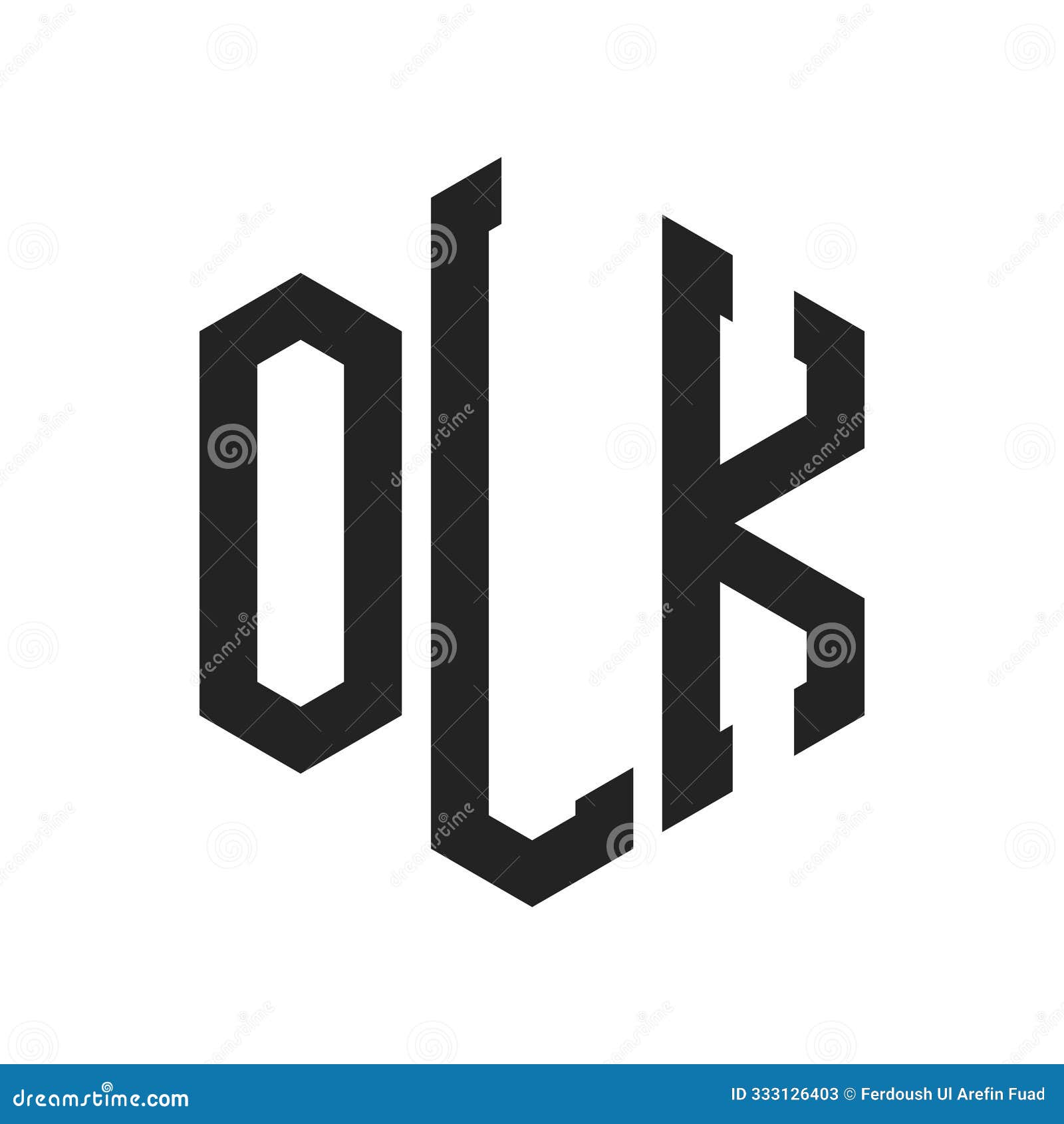 OLK Logo Design. Initial Letter OLK Monogram Logo Using Hexagon Shape ...
