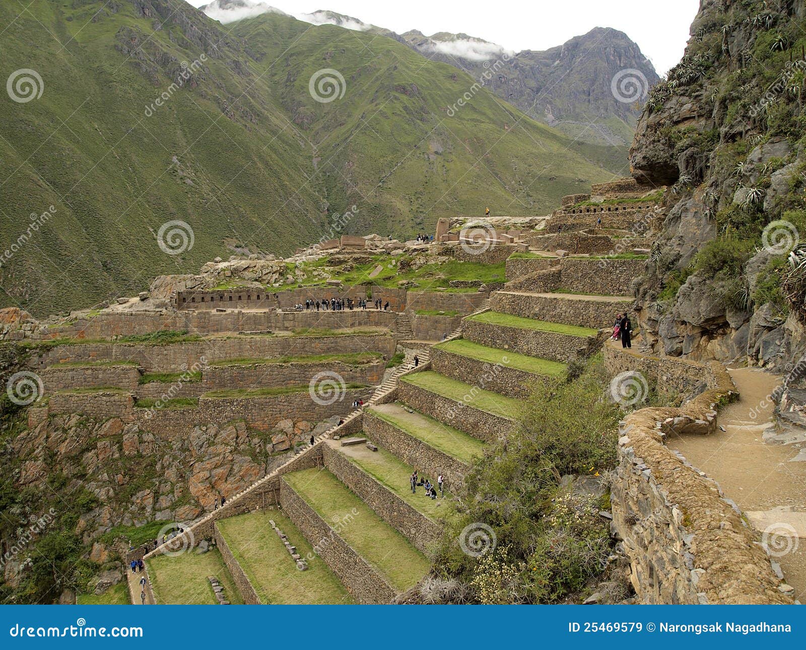 Ollantaytambo, the Inca Fortress, Peru Editorial Stock Image - Image of ...