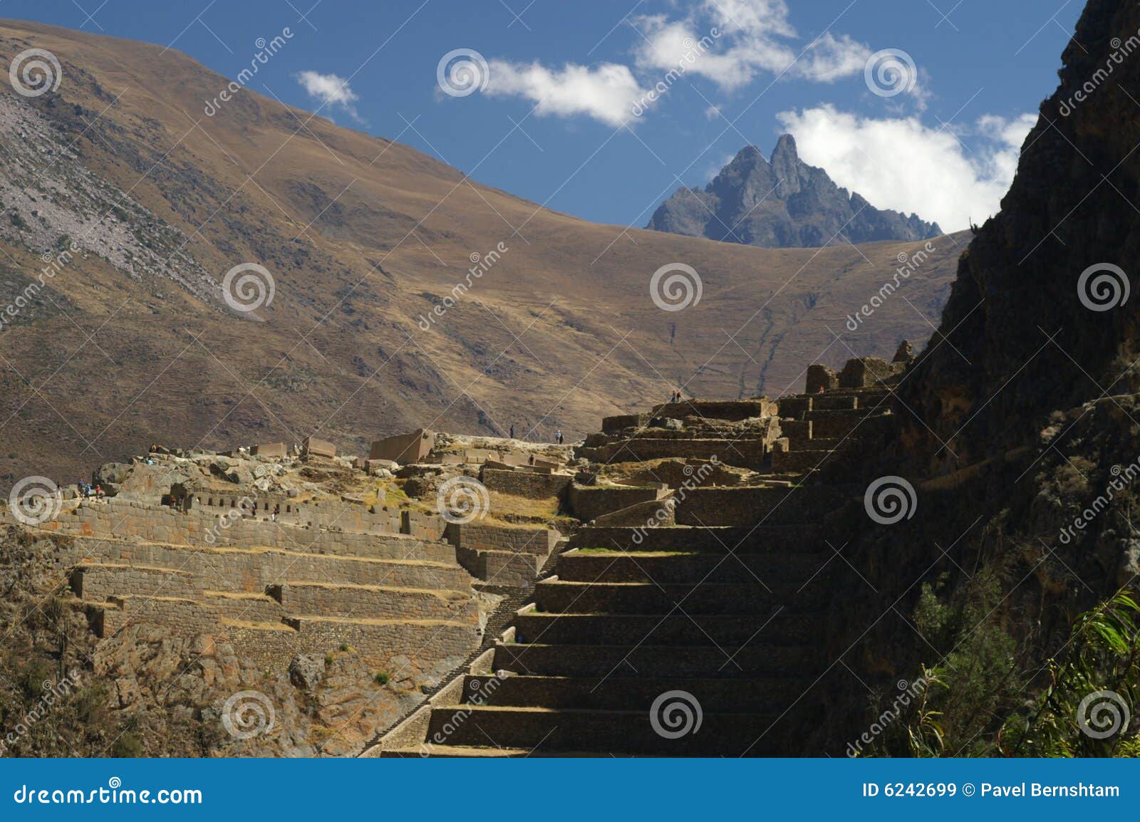 Ollantaytambo Old Inca Town Stock Image - Image of peru, mountain: 6242699