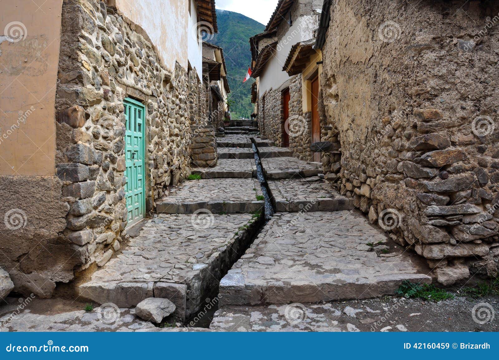 Ollantaytambo Old Streets, Peru Stock Image - Image of ollantaytambo ...