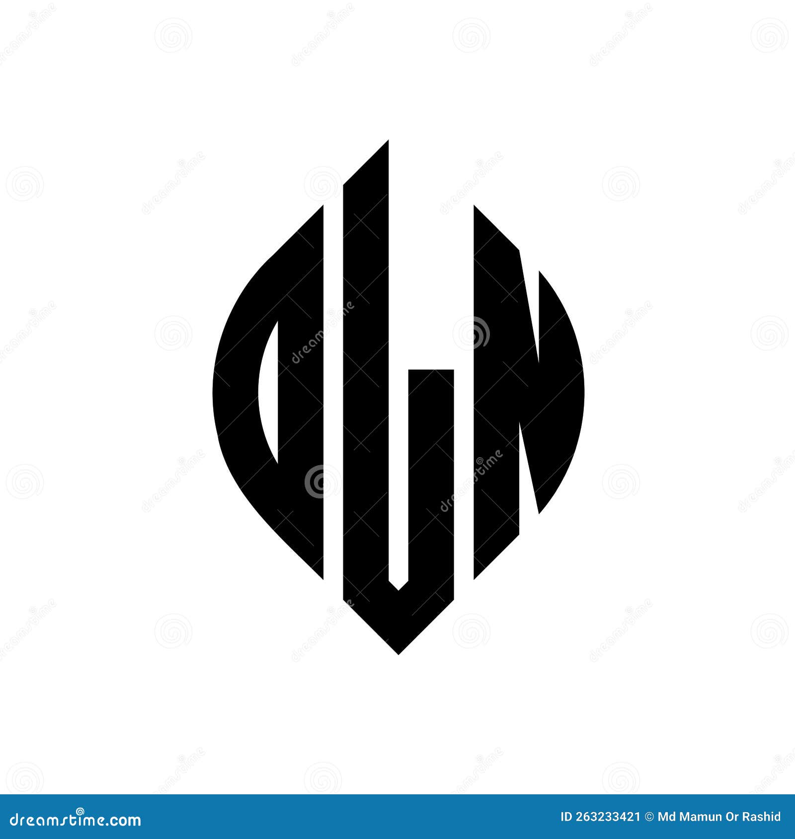 OLN Circle Letter Logo Design with Circle and Ellipse Shape. OLN ...
