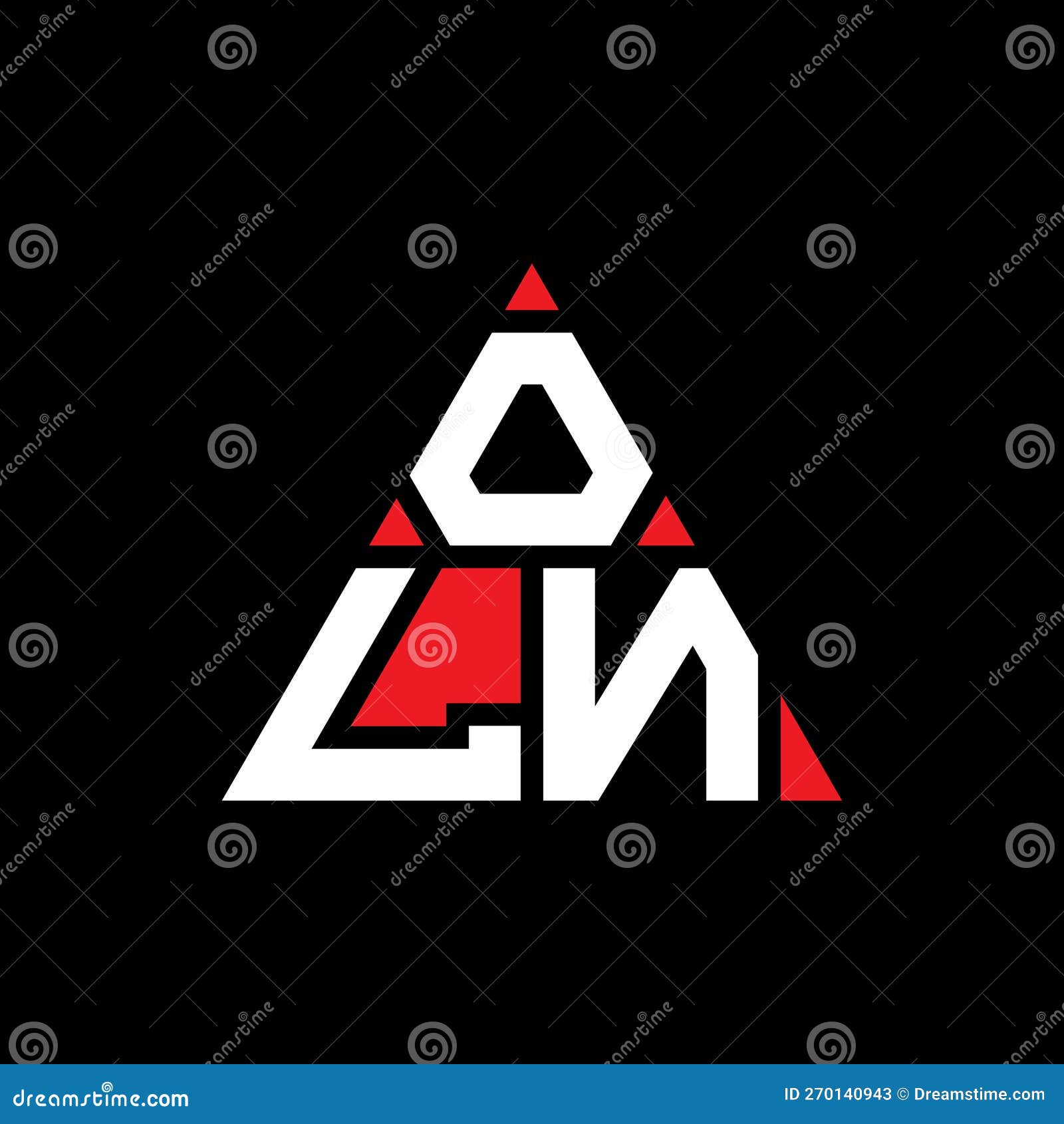 OLN Triangle Letter Logo Design with Triangle Shape. OLN Triangle Logo ...