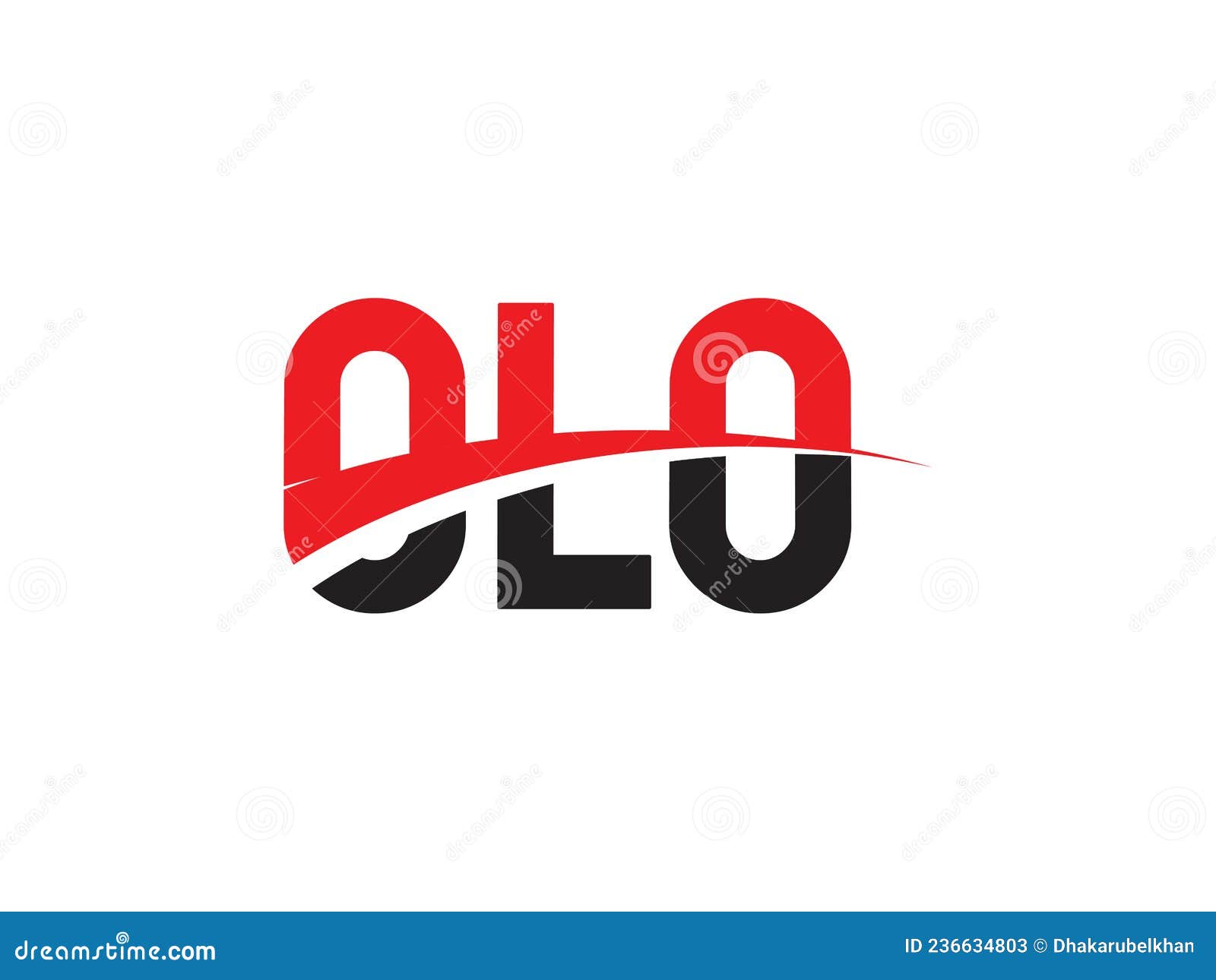 OLO Letter Initial Logo Design Vector Illustration Stock Vector ...