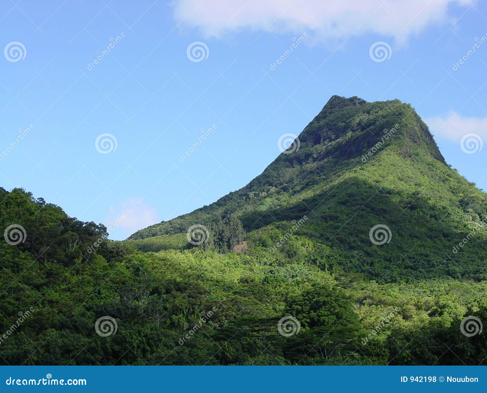 Olomana Berg Ridge. Oahu, Hawaii. Stockfoto - Bild von sport ...