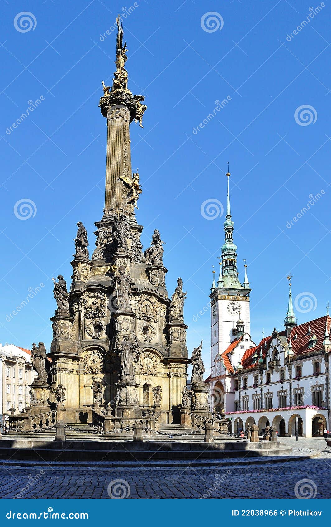 Olomouc Town, Czech Republic Stock Photo - Image of facade, landscape ...