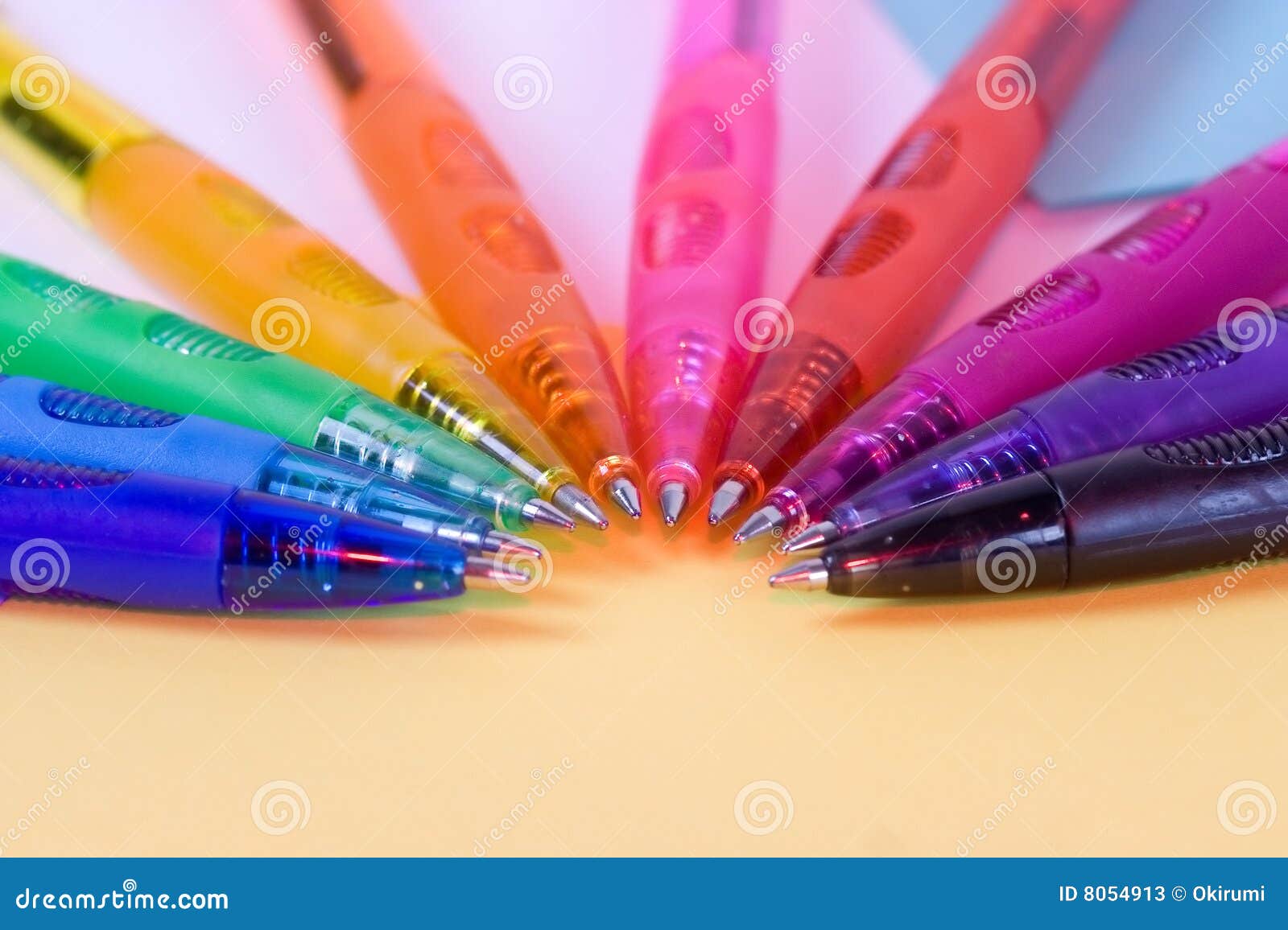Olor pens - closeup stock image. Image of pattern, calligraphy - 8054913