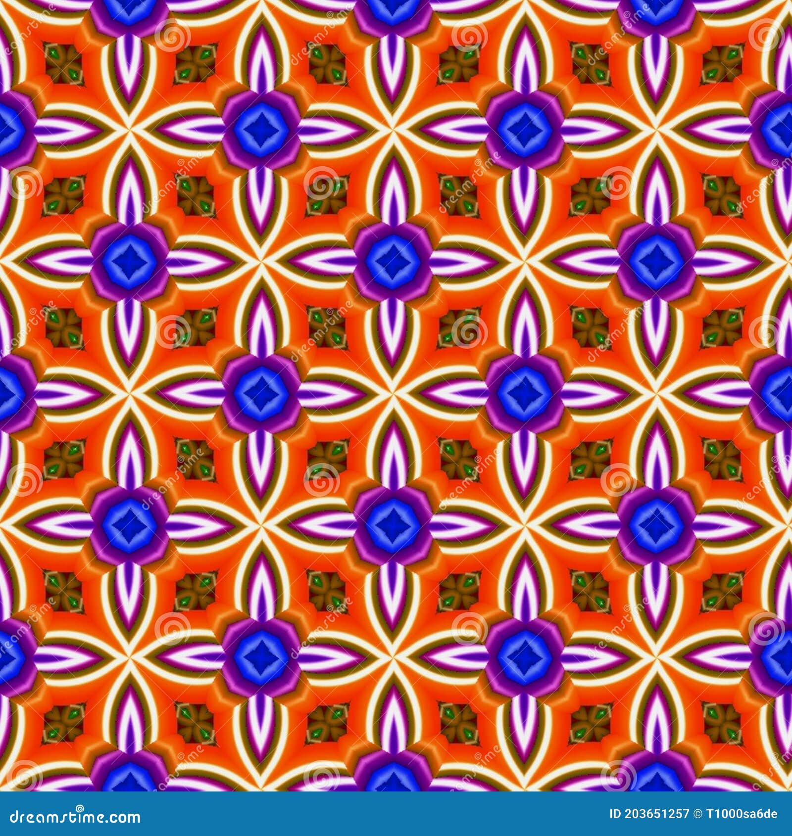 Olorful Symmetrical Repeating Patterns For Textiles, Ceramic Tiles ...