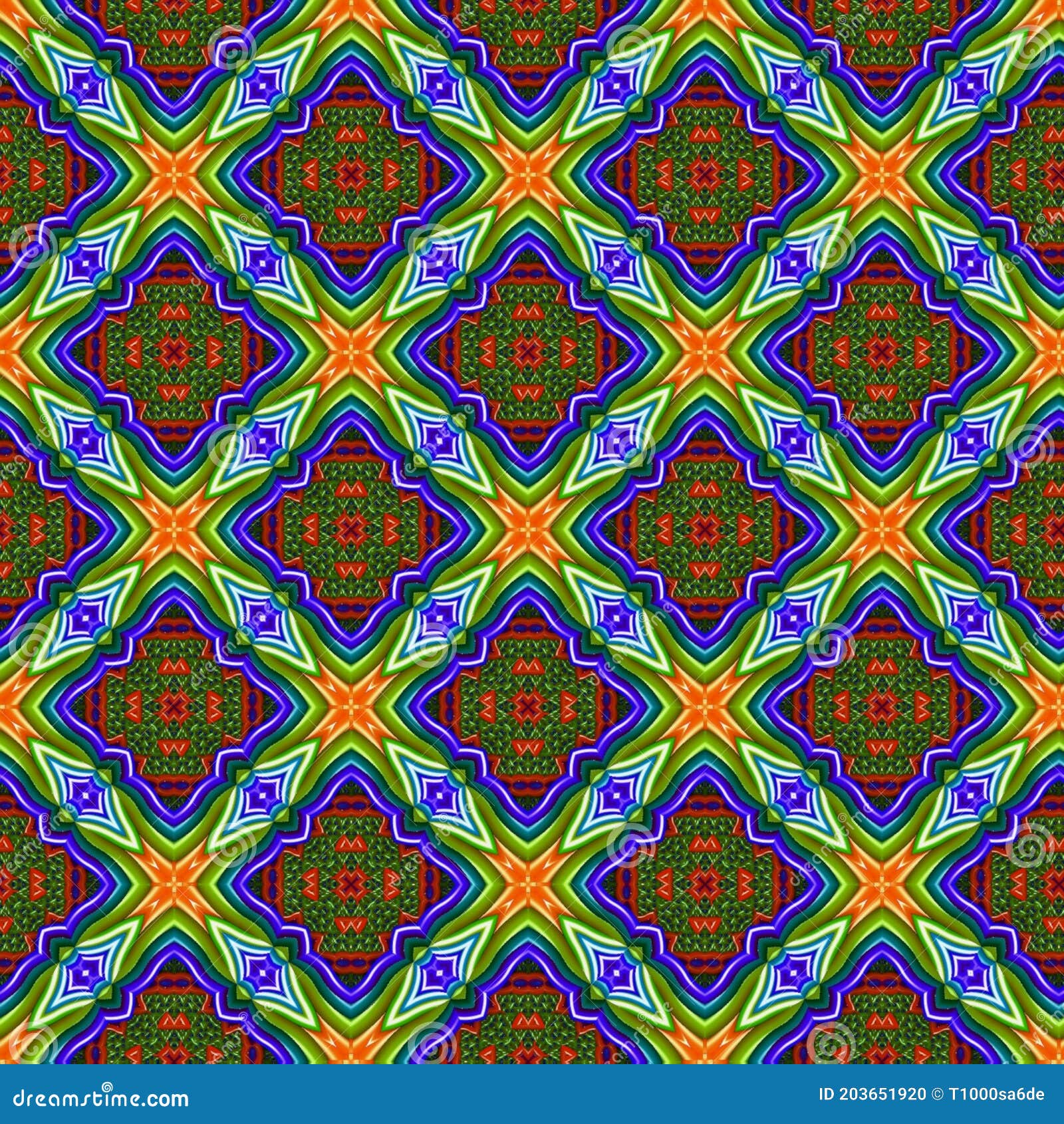 Olorful Symmetrical Repeating Patterns For Textiles, Ceramic Tiles ...