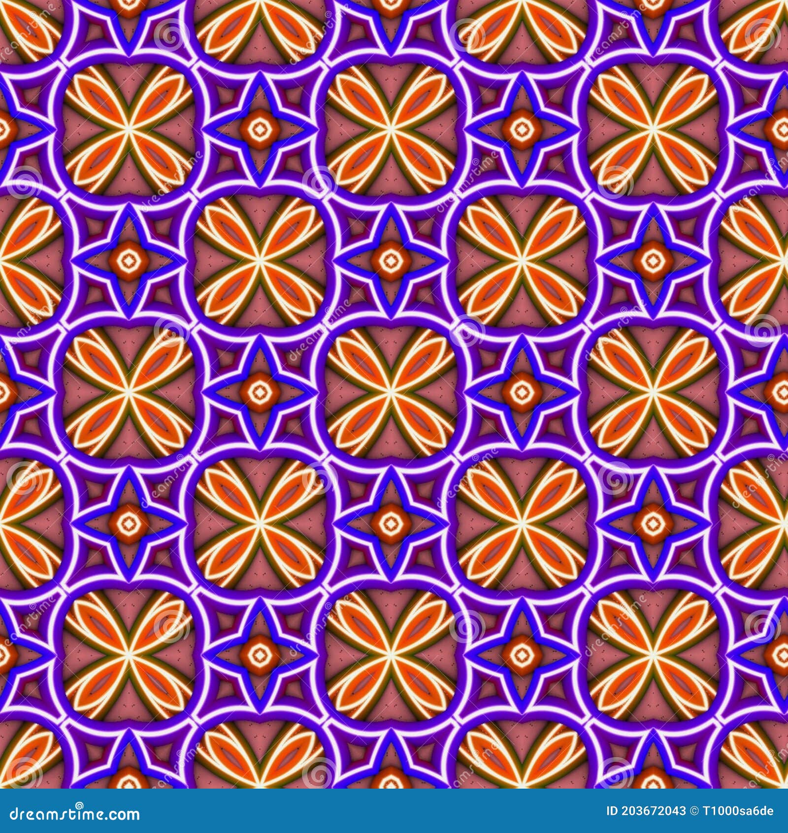 Olorful Symmetrical Repeating Patterns For Textiles, Ceramic Tiles ...