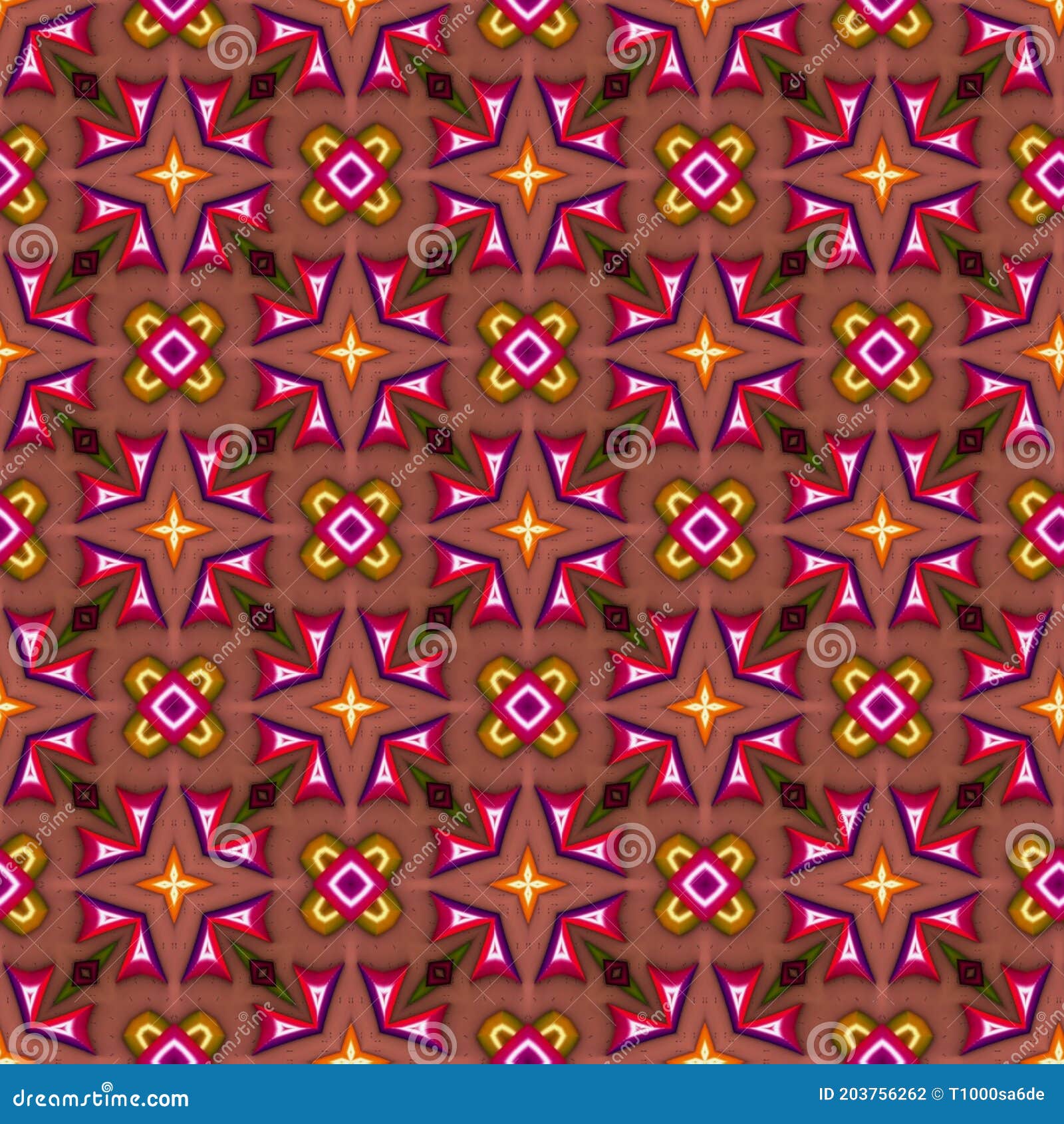 Olorful Symmetrical Repeating Patterns For Textiles, Ceramic Tiles ...