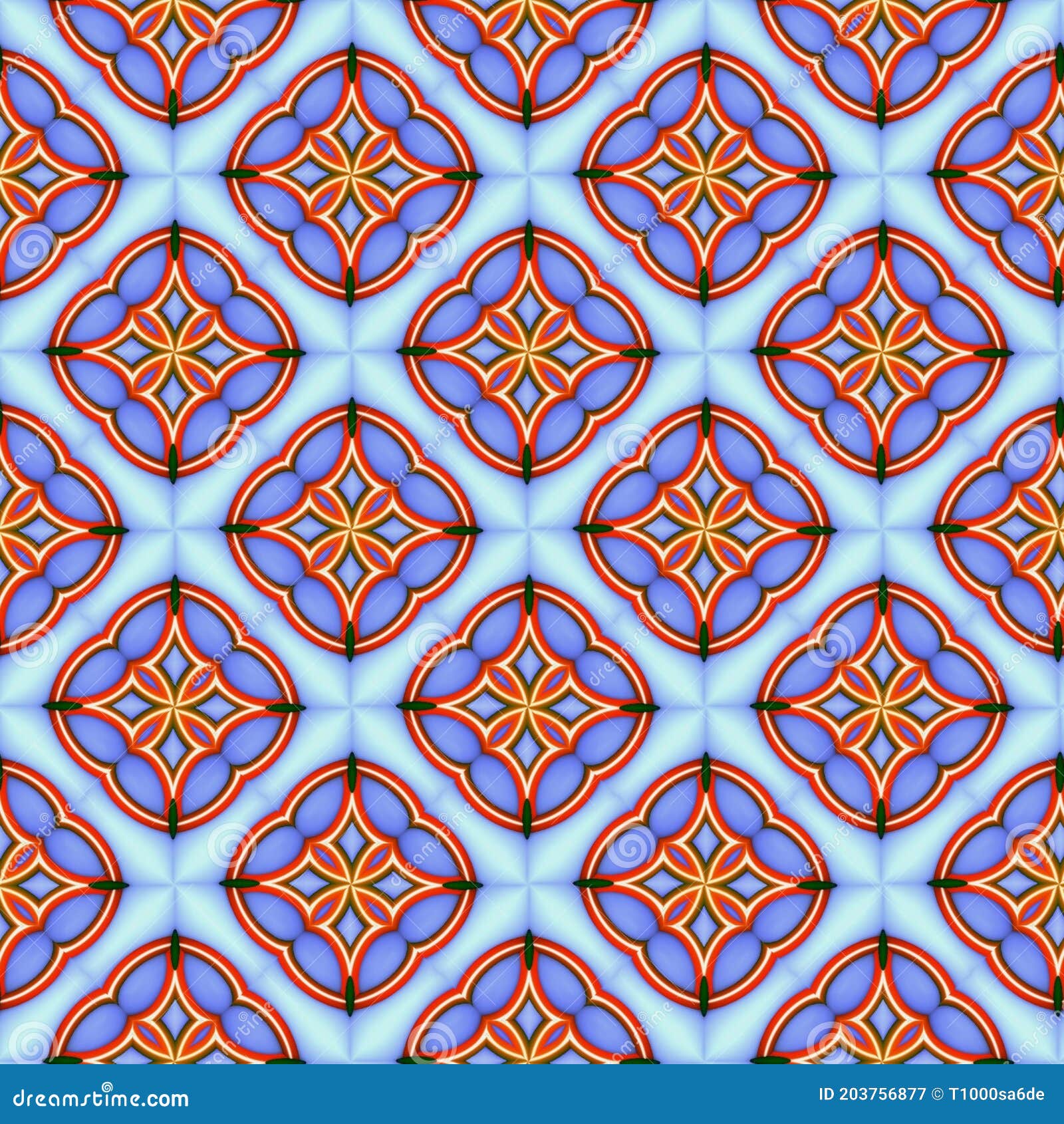 Olorful Symmetrical Repeating Patterns for Textiles, Ceramic Tiles ...