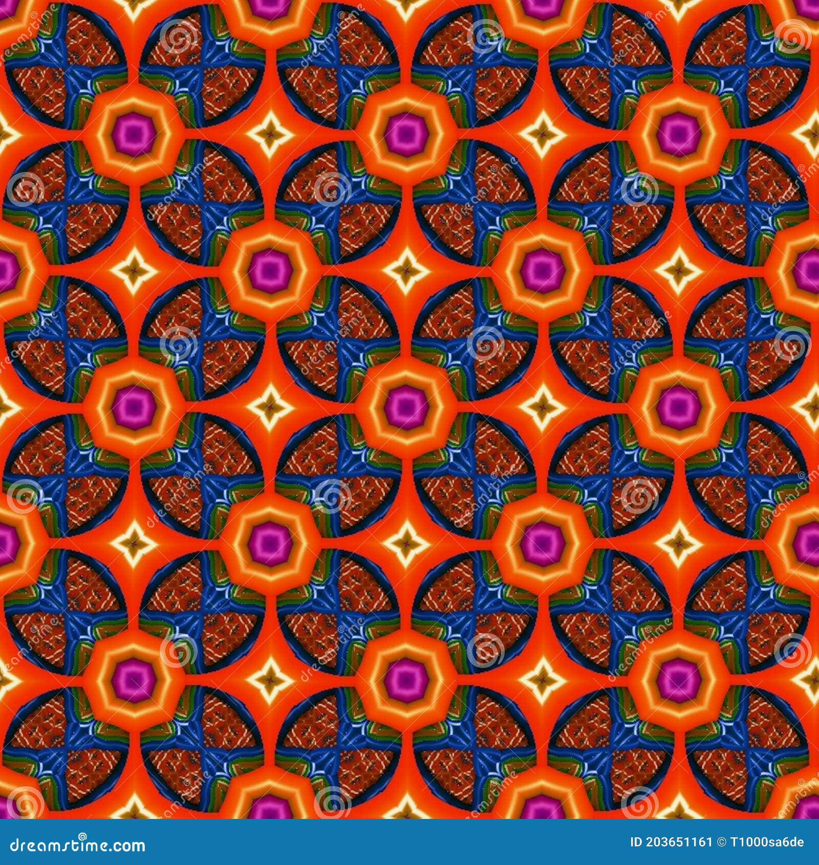 Olorful Symmetrical Repeating Patterns for Textiles, Ceramic Tiles ...