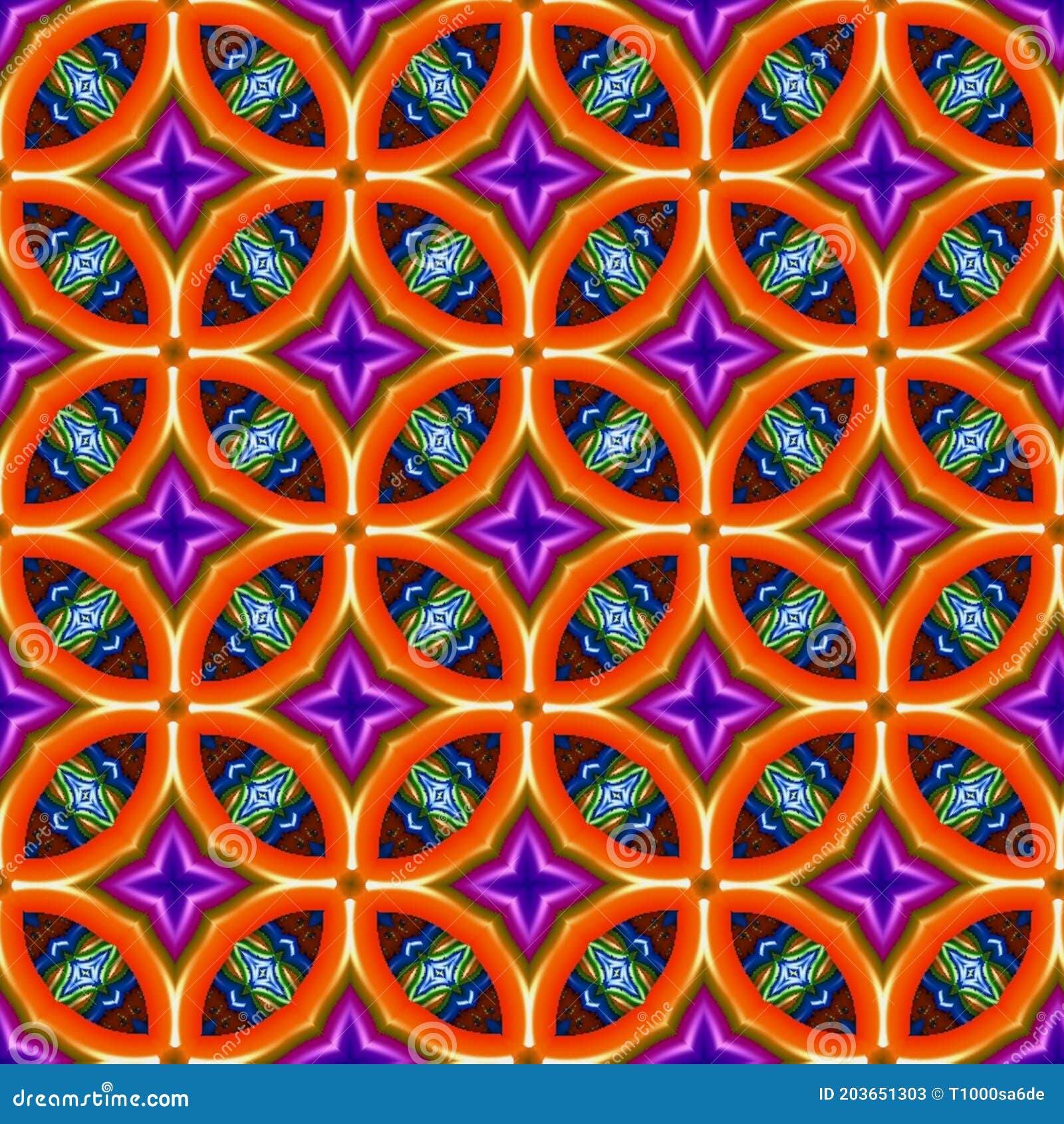 Olorful Symmetrical Repeating Patterns For Textiles, Ceramic Tiles ...