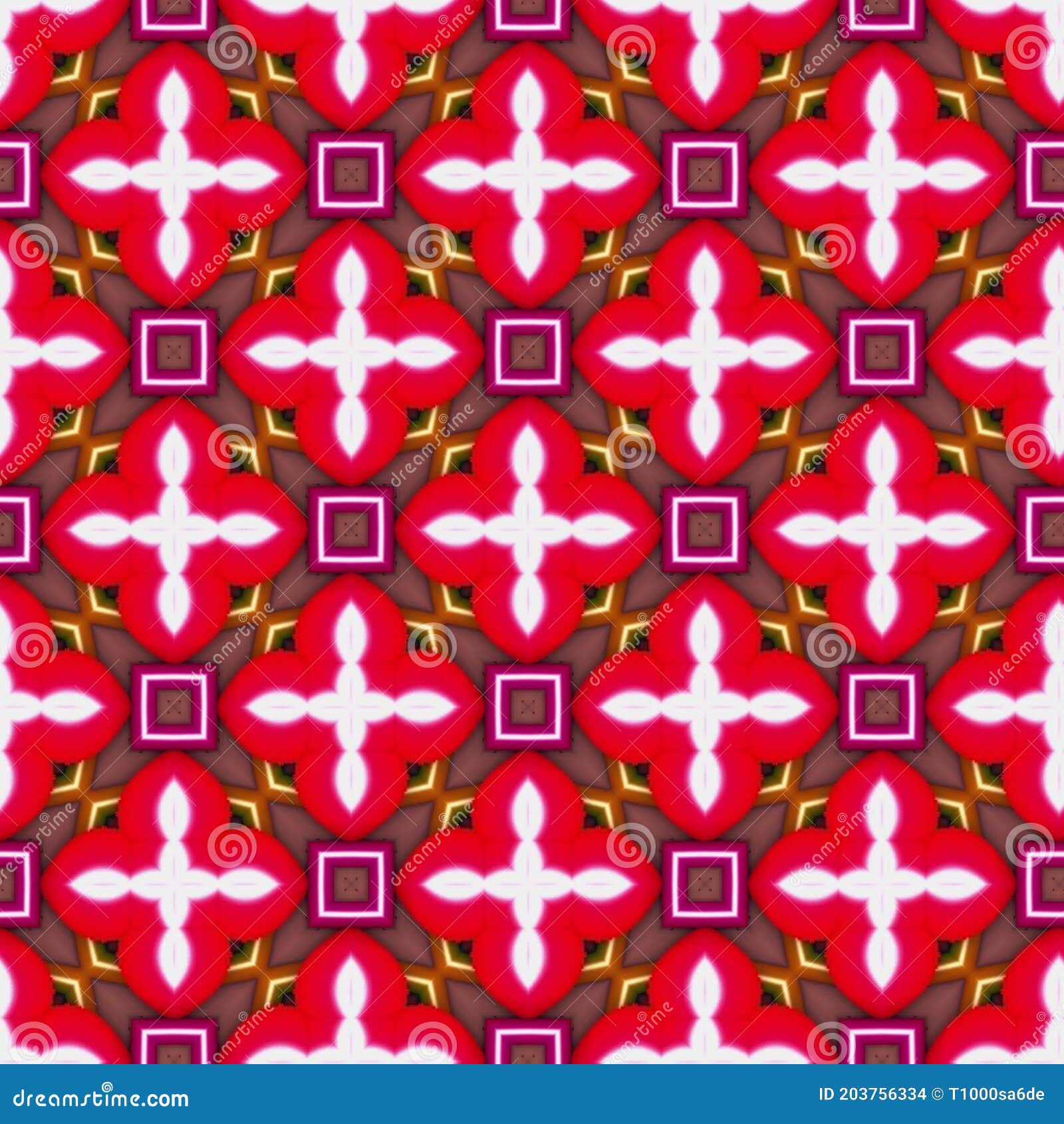 Olorful Symmetrical Repeating Patterns for Textiles, Ceramic Tiles ...