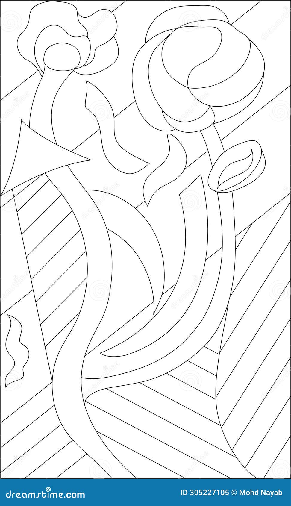 Oloring Book Abstract Line Art Coloring Book Abstract Line Art Hand ...