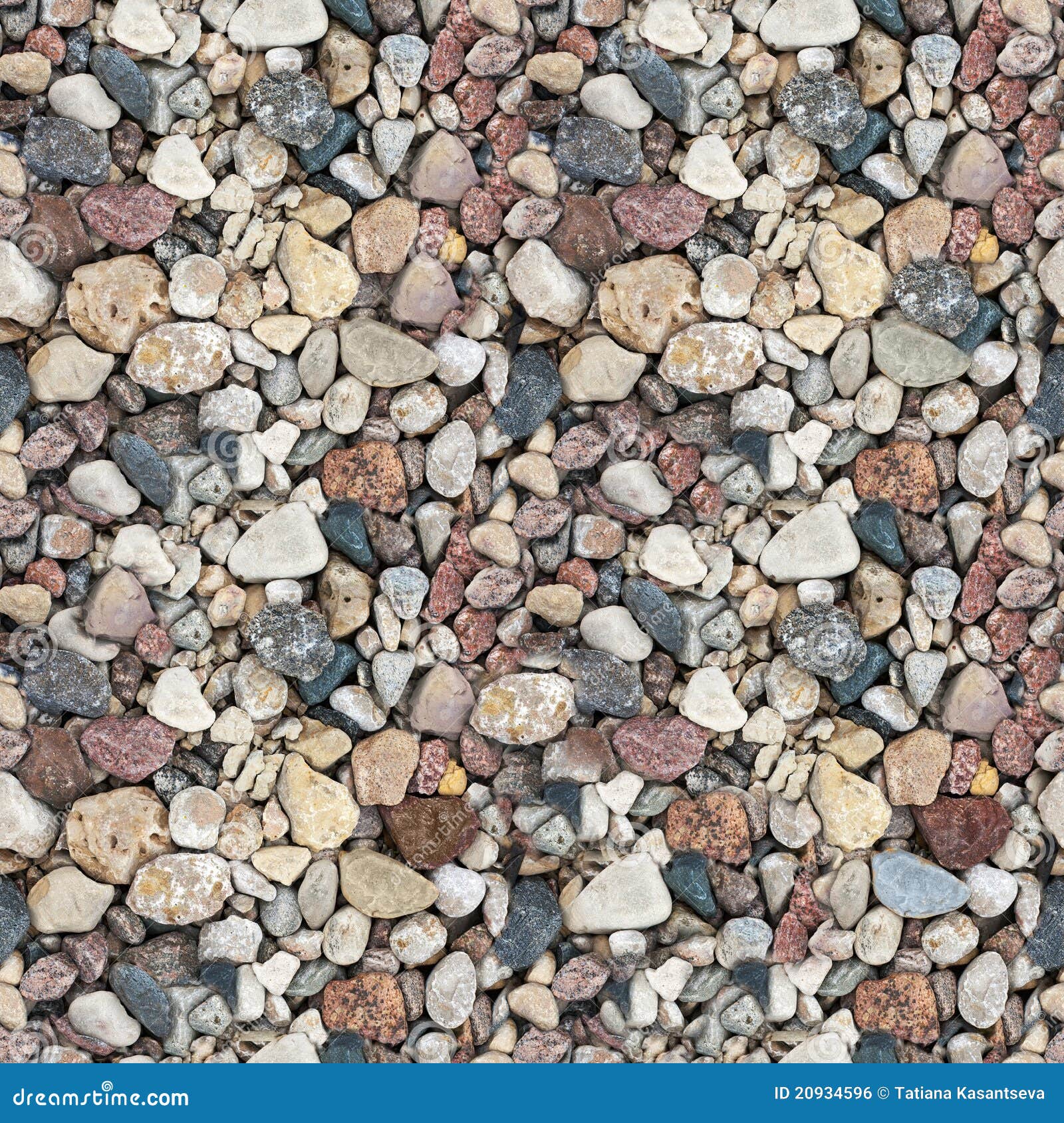 Сoloured Gravel Seamless Texture Stock Photo - Image of repetitive ...