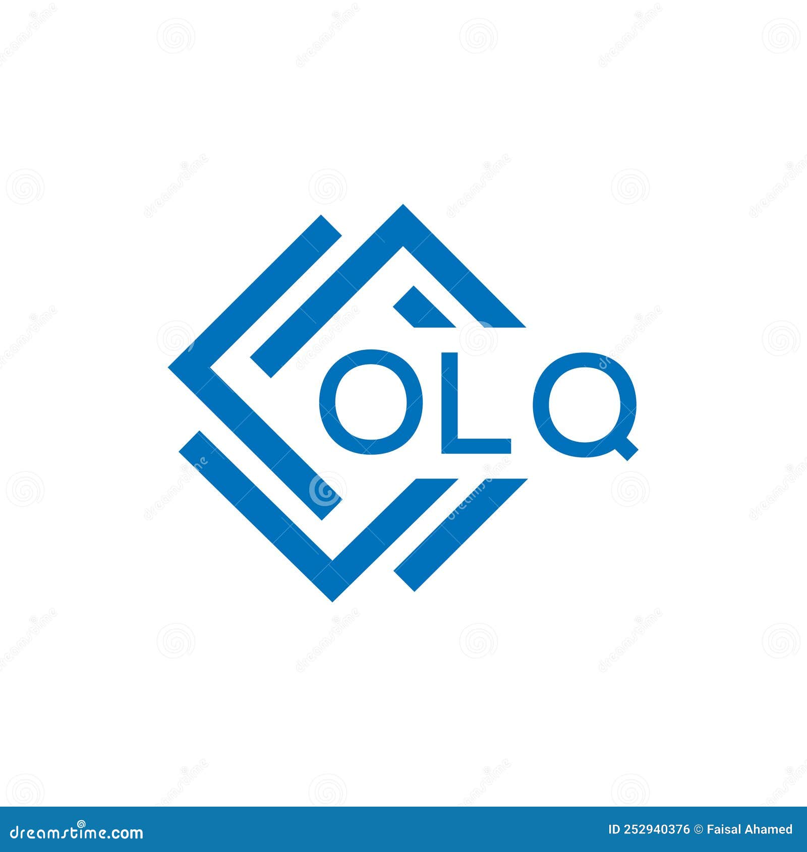 OLQ Letter Logo Design on White Background. OLQ Creative Circle Letter ...