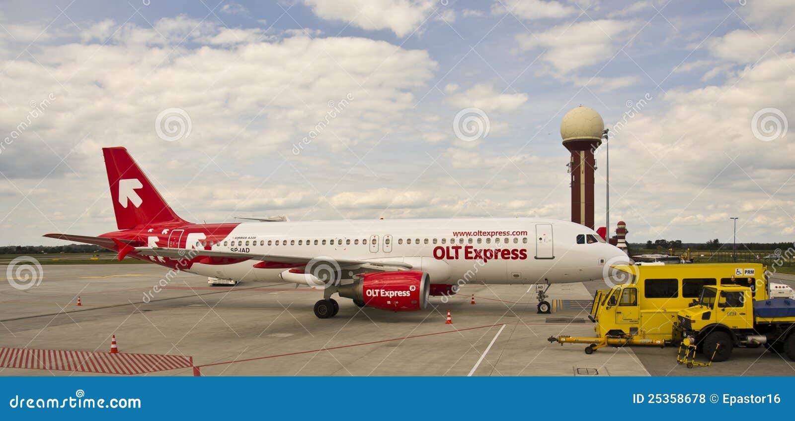 OLT Express , Airbus 320 editorial stock photo. Image of transportation ...