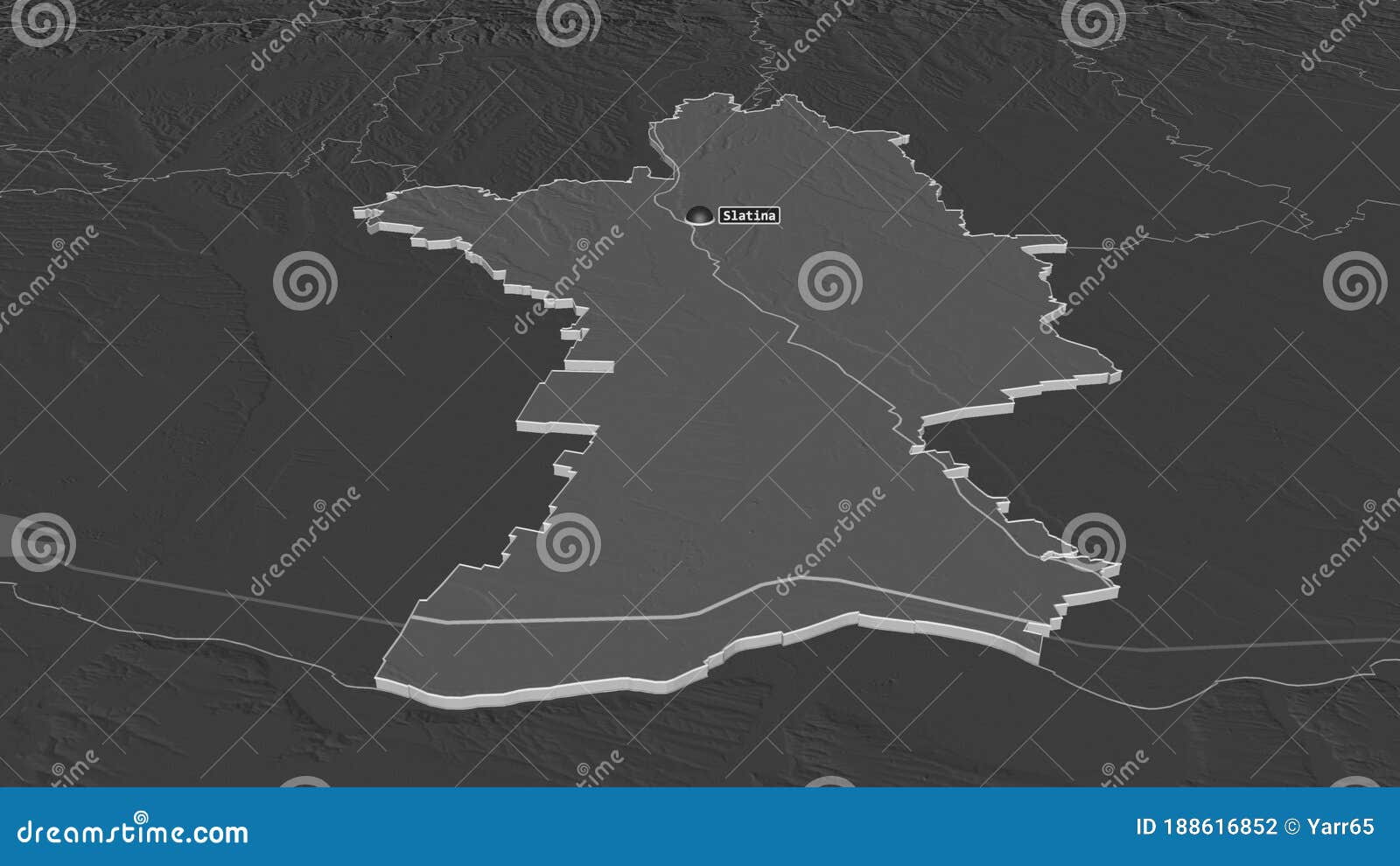 Olt, Romania - Extruded with Capital. Bilevel Stock Illustration ...